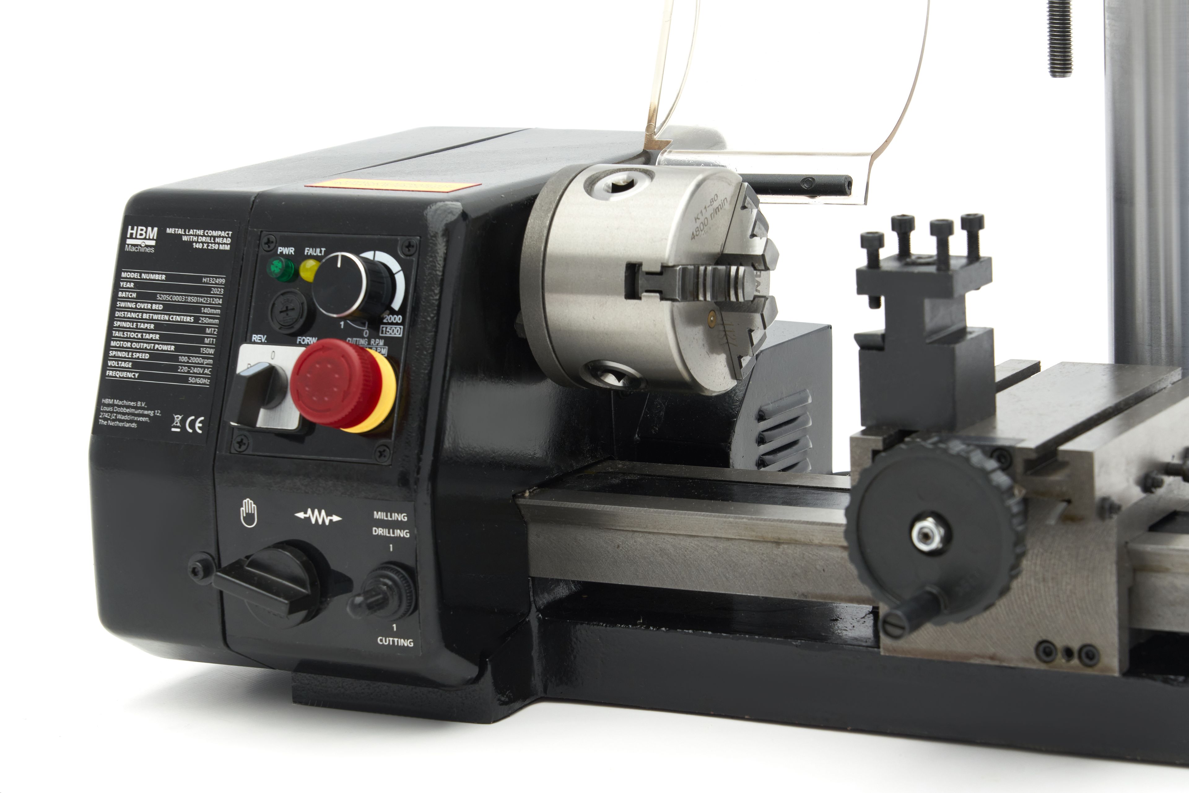 HBM tour à métaux compact avec mandrin 140... | HBM Machines