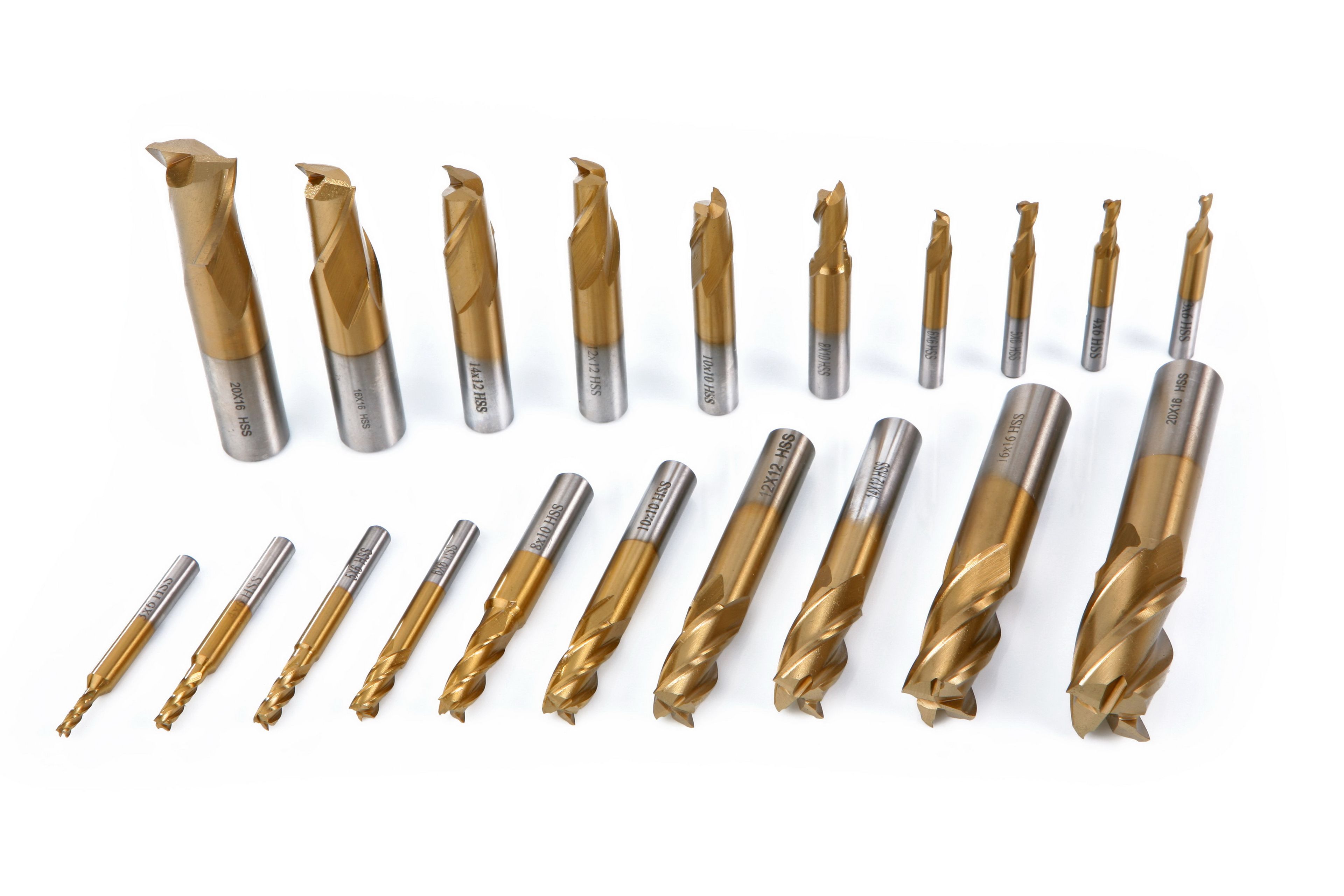 Conjunto de fresas HBM de 20 piezas recubi... | HBM Machines