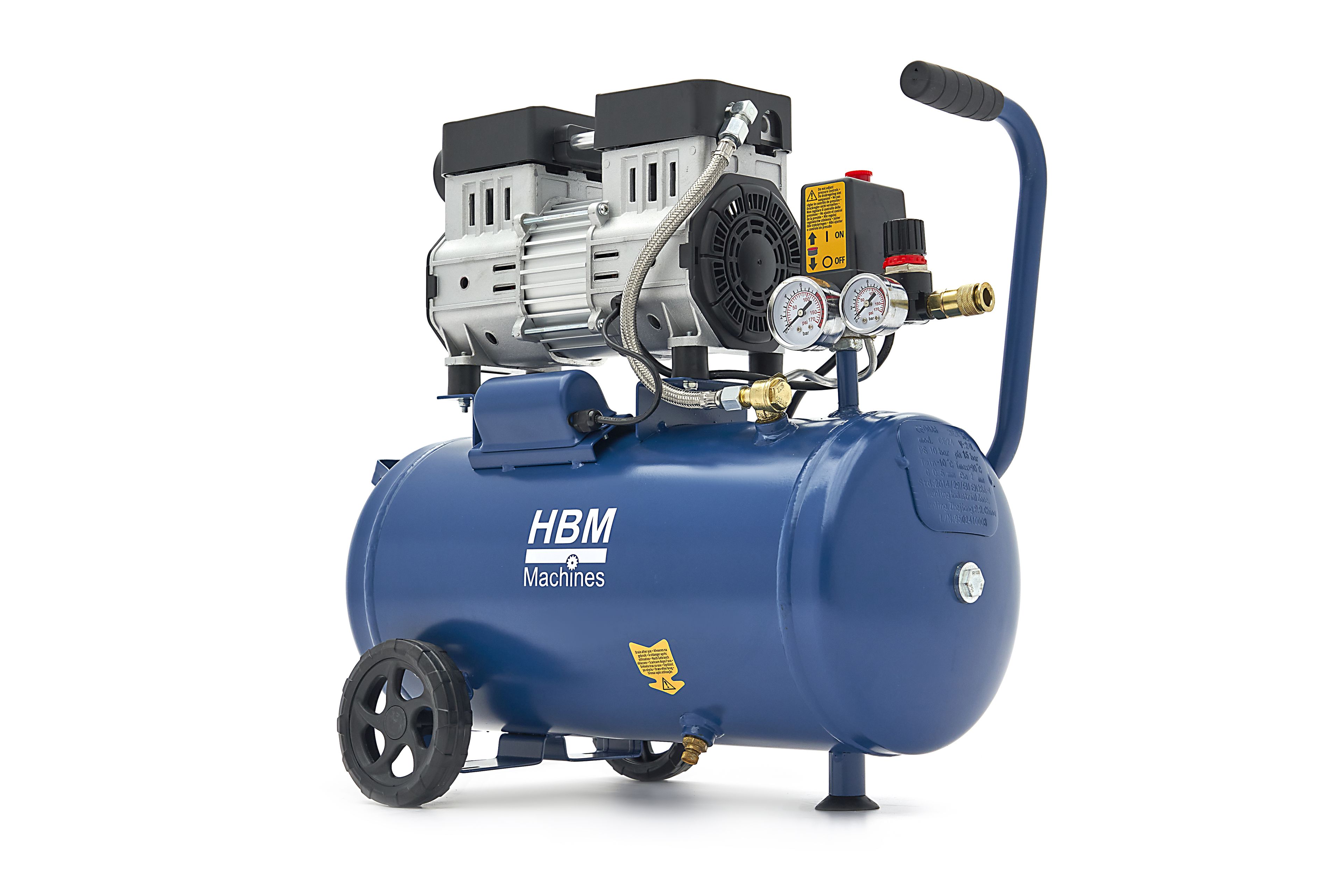 HBM low noise compressor 24 liter | HBM Machines