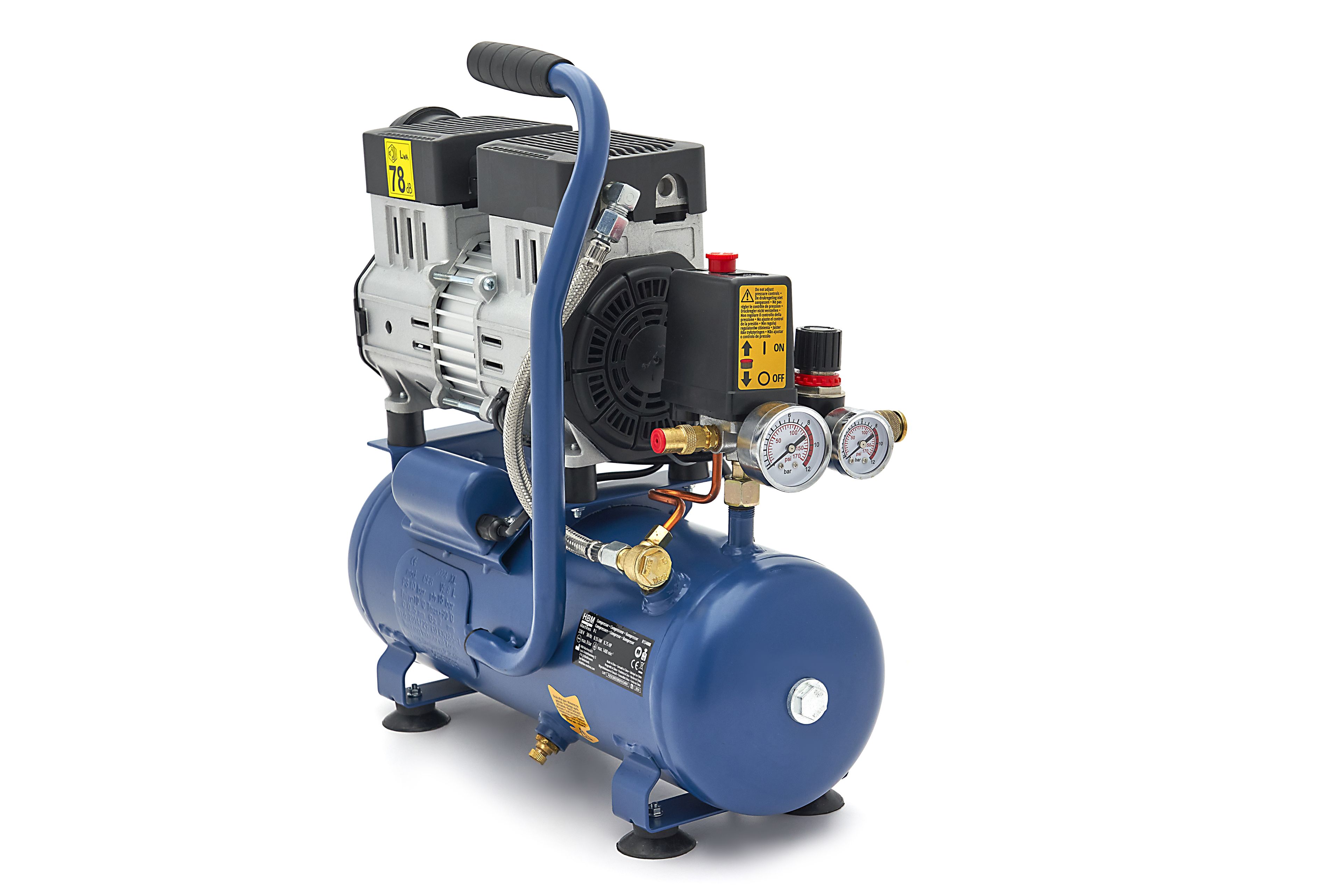 HBM low noise compressor 8 liter | HBM Machines