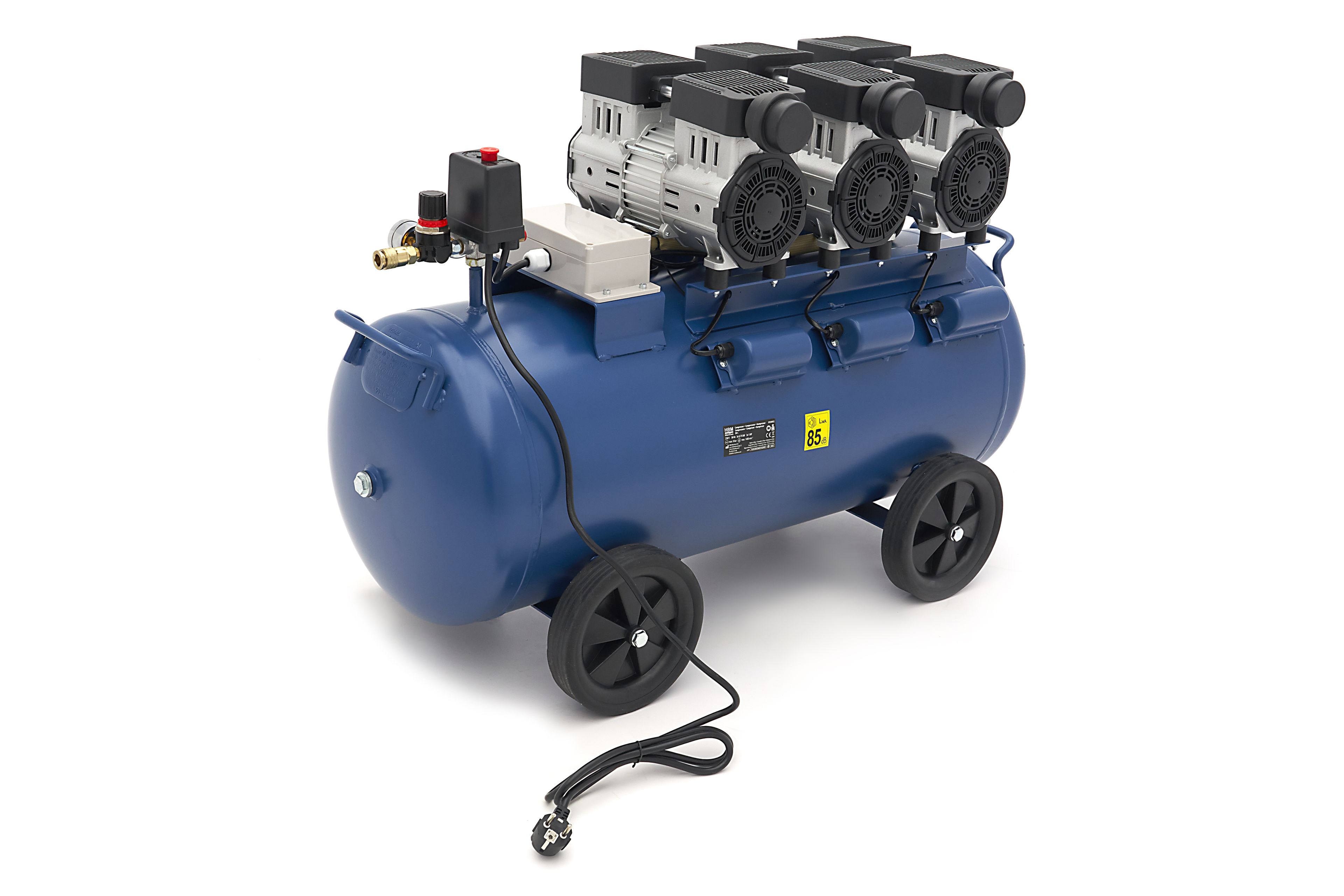HBM low noise olie vrije compressor 90 liter | HBM Machines