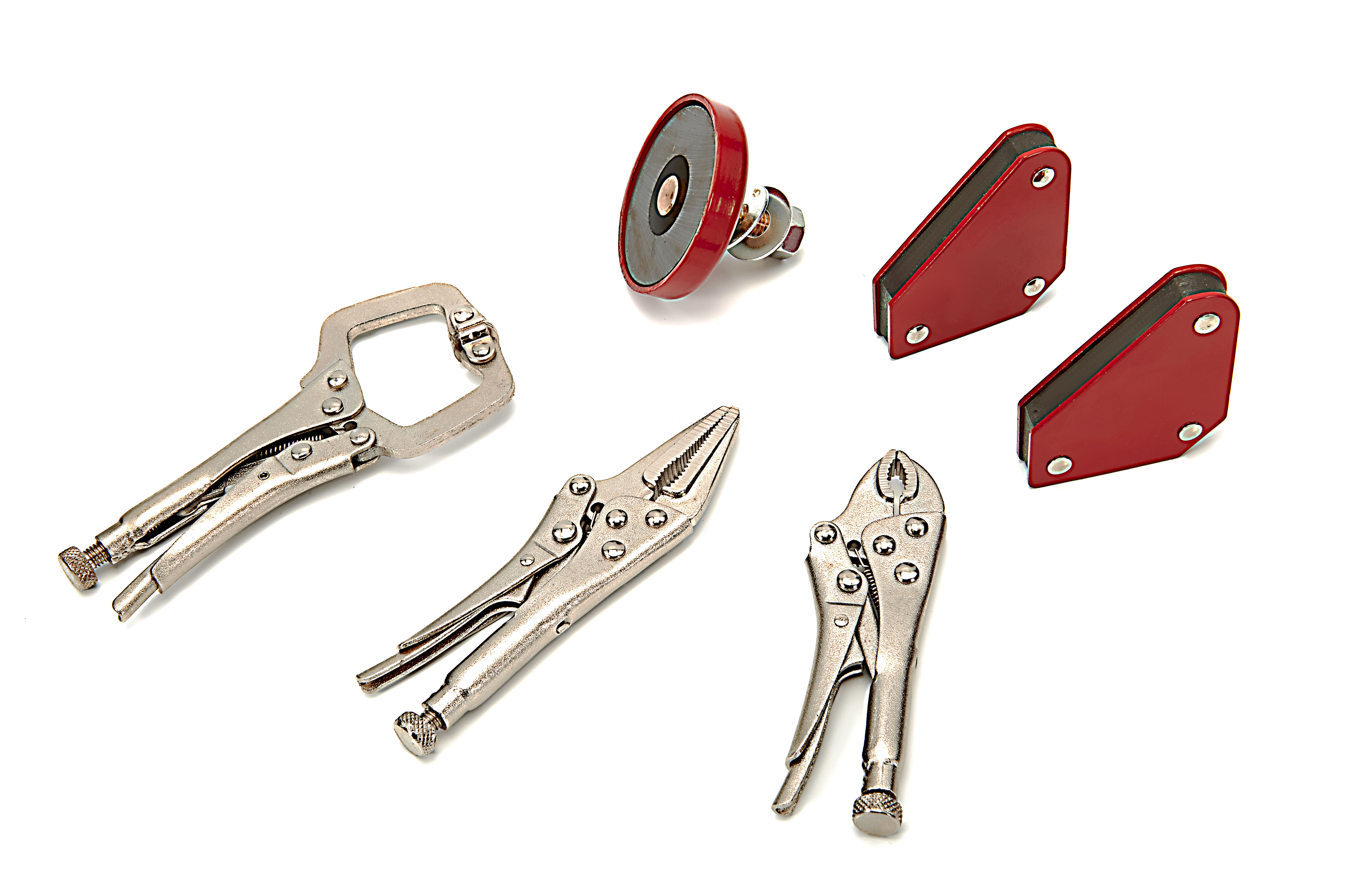 HBM 6er-Set Schweißmagnete und Gripzange | HBM Machines