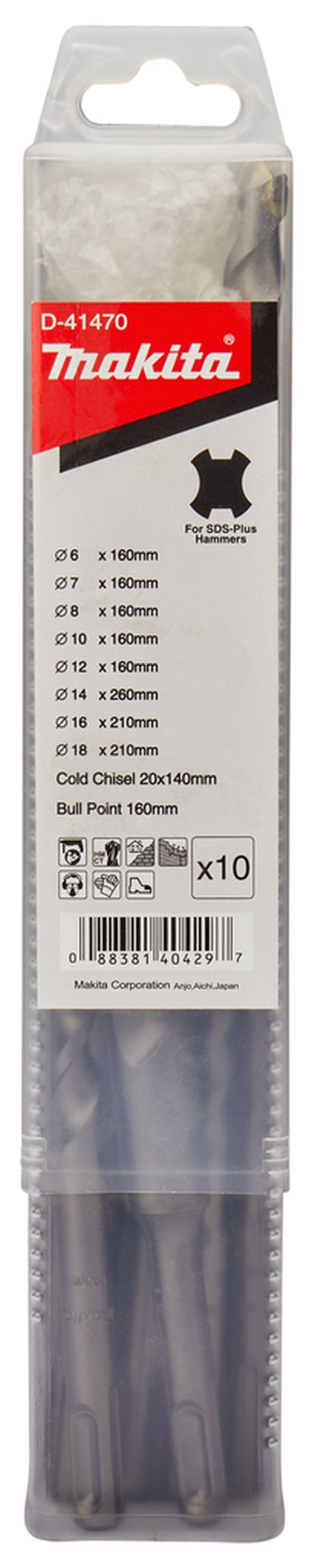 Makita B2S: Coffret de forets et burins bé... | HBM Machines