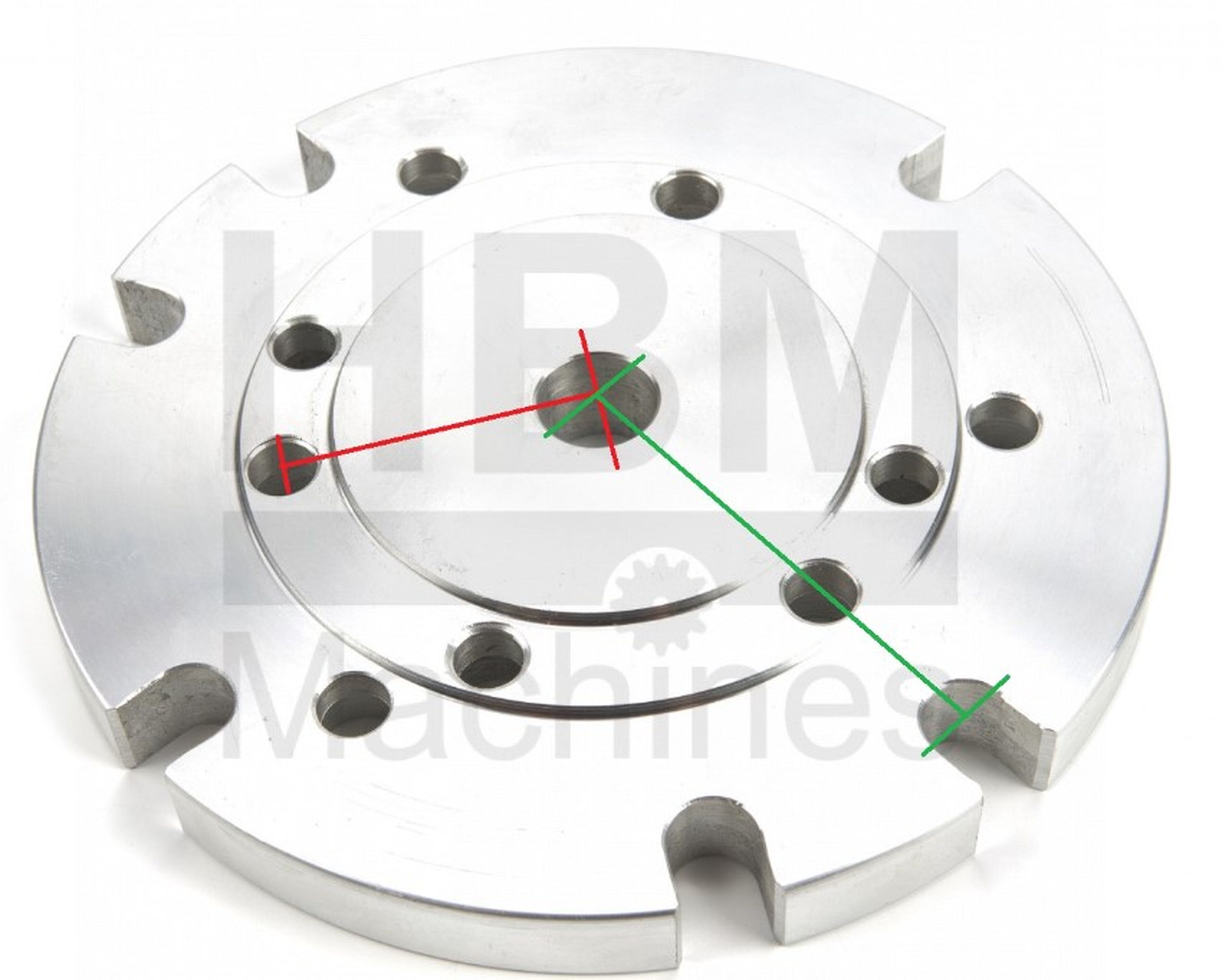 HBM Aluminium-Flansch für 100 und 125 mm S... | HBM Machines