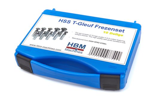 HBM 10 Delige HSS M-2 T-Gleuf Frezenset | HBM Machines