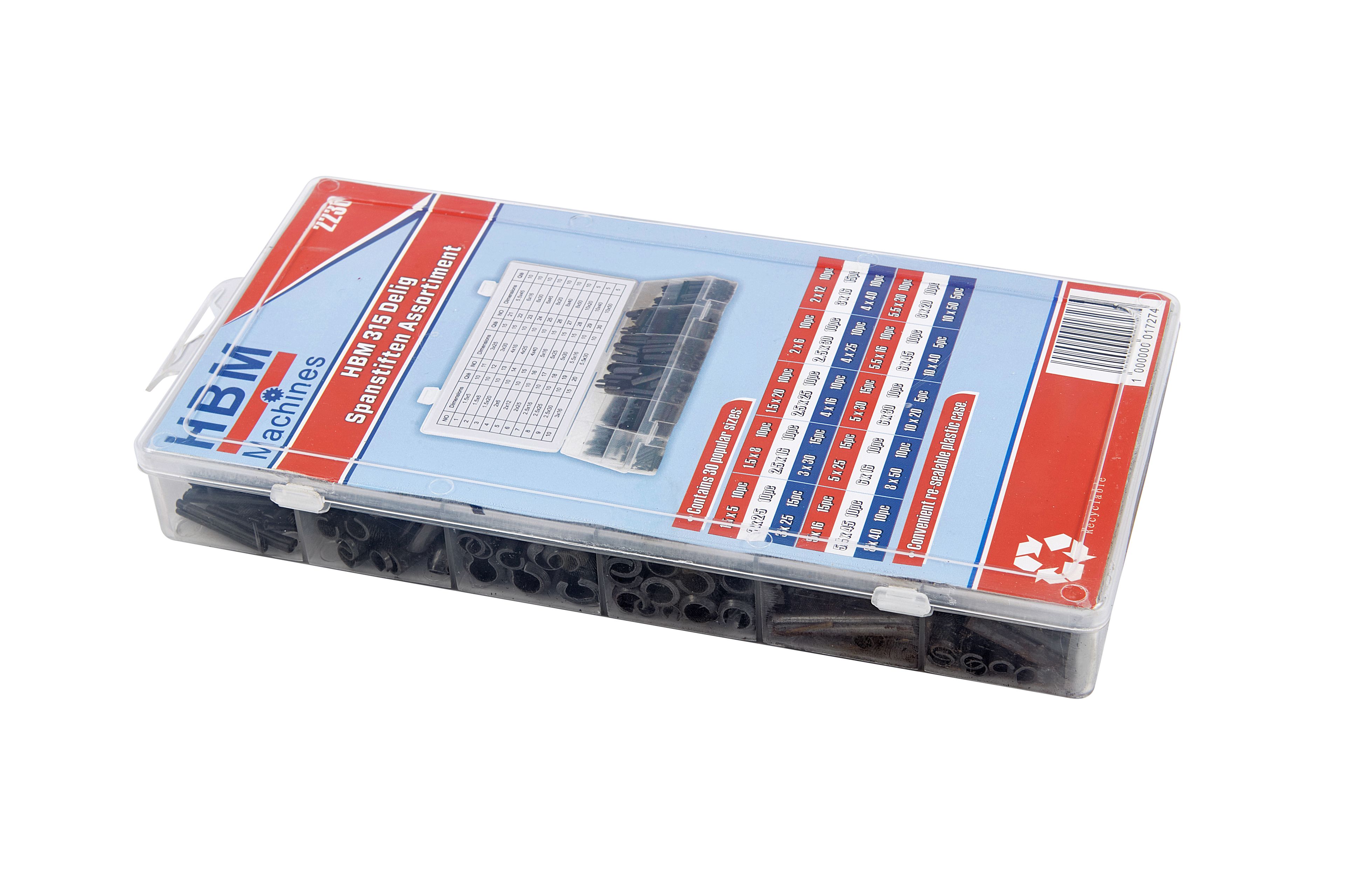 HBM 315 Delig Spanstiften Assortiment Metr... | HBM Machines