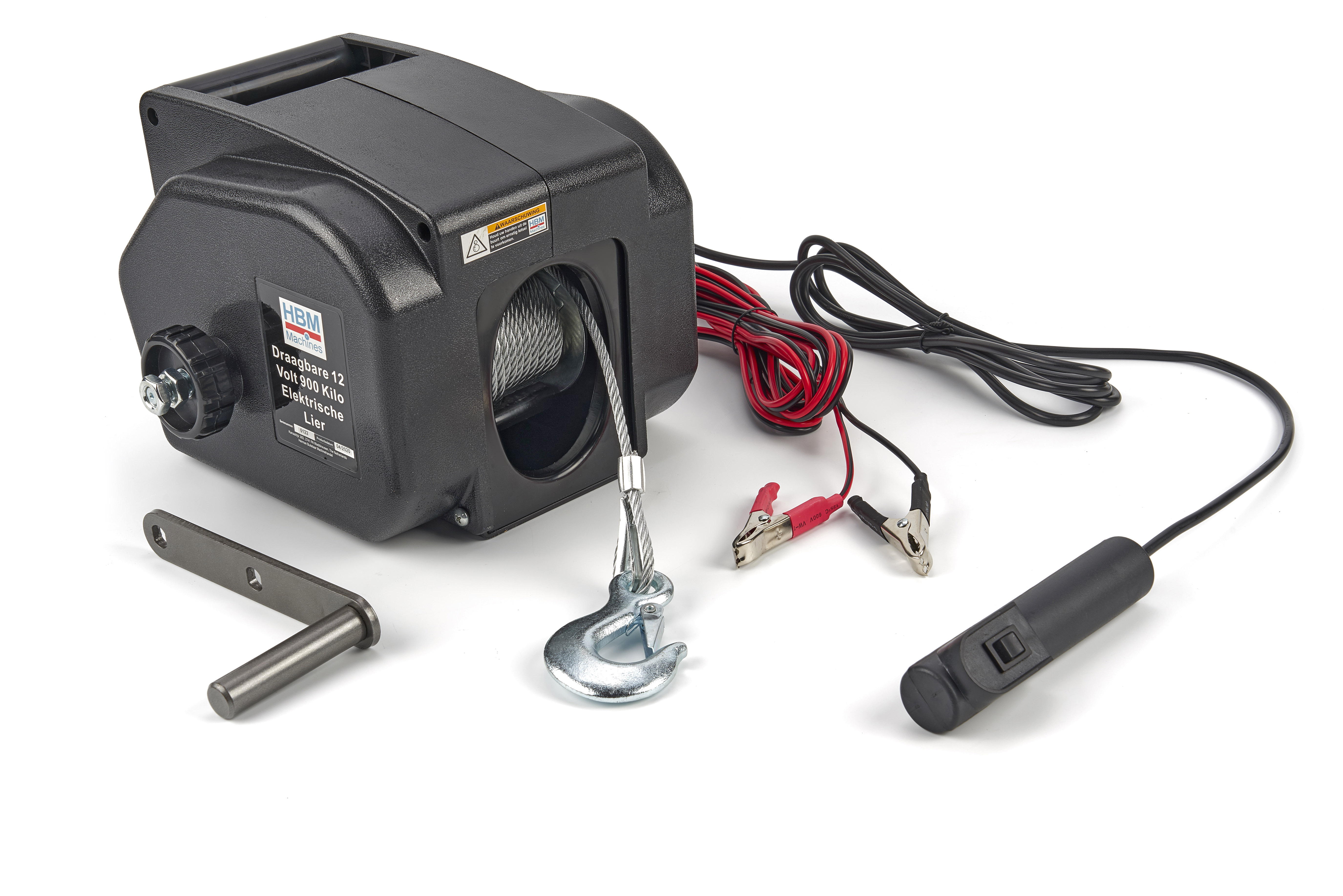 Treuil électrique portable 12 volts de 900... | HBM Machines