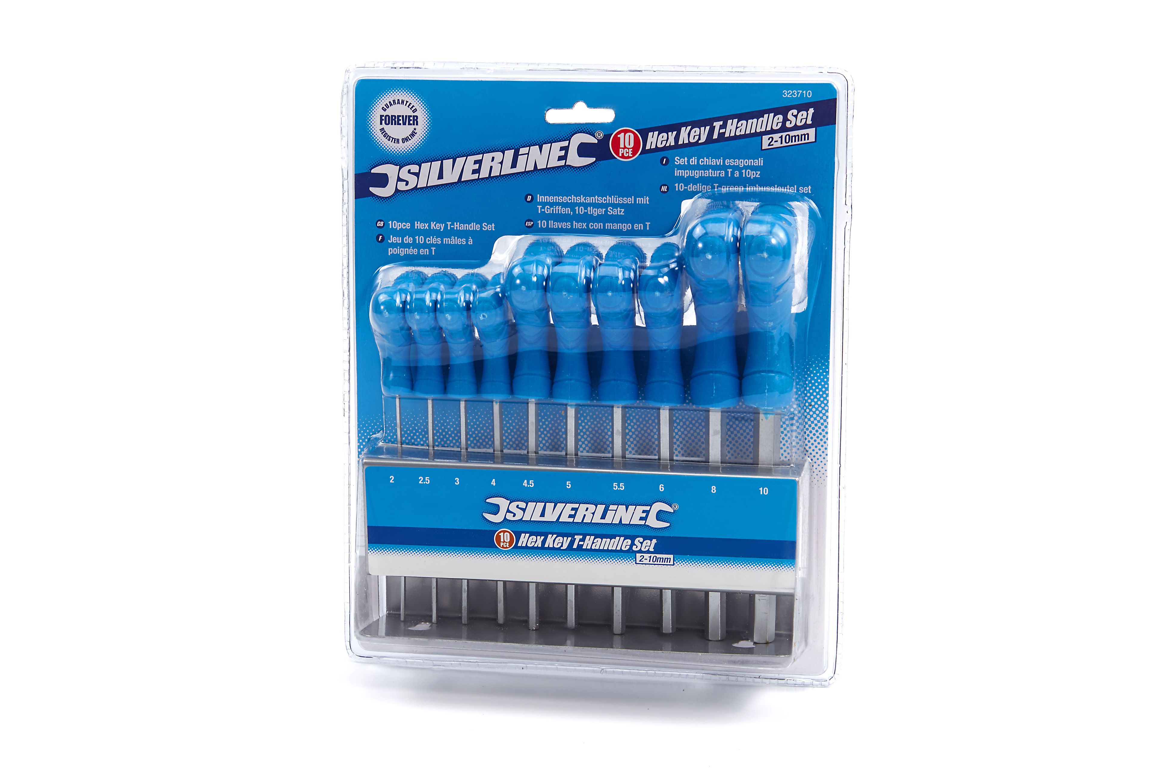 Set de llaves Allen de T-Grepen Silverline... | HBM Machines