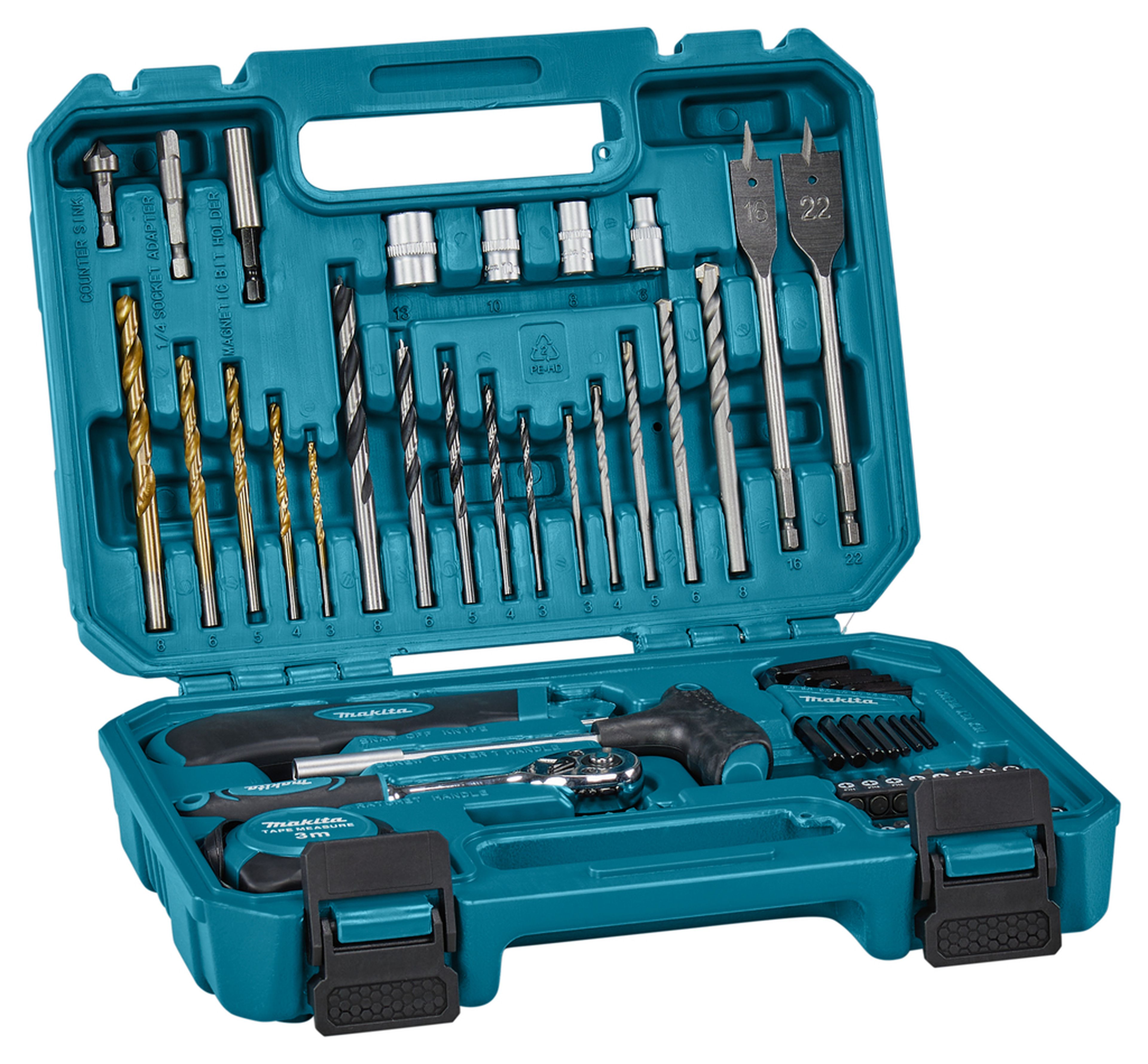 Makita handgereedschapset 60-delig, E-15095 | HBM Machines