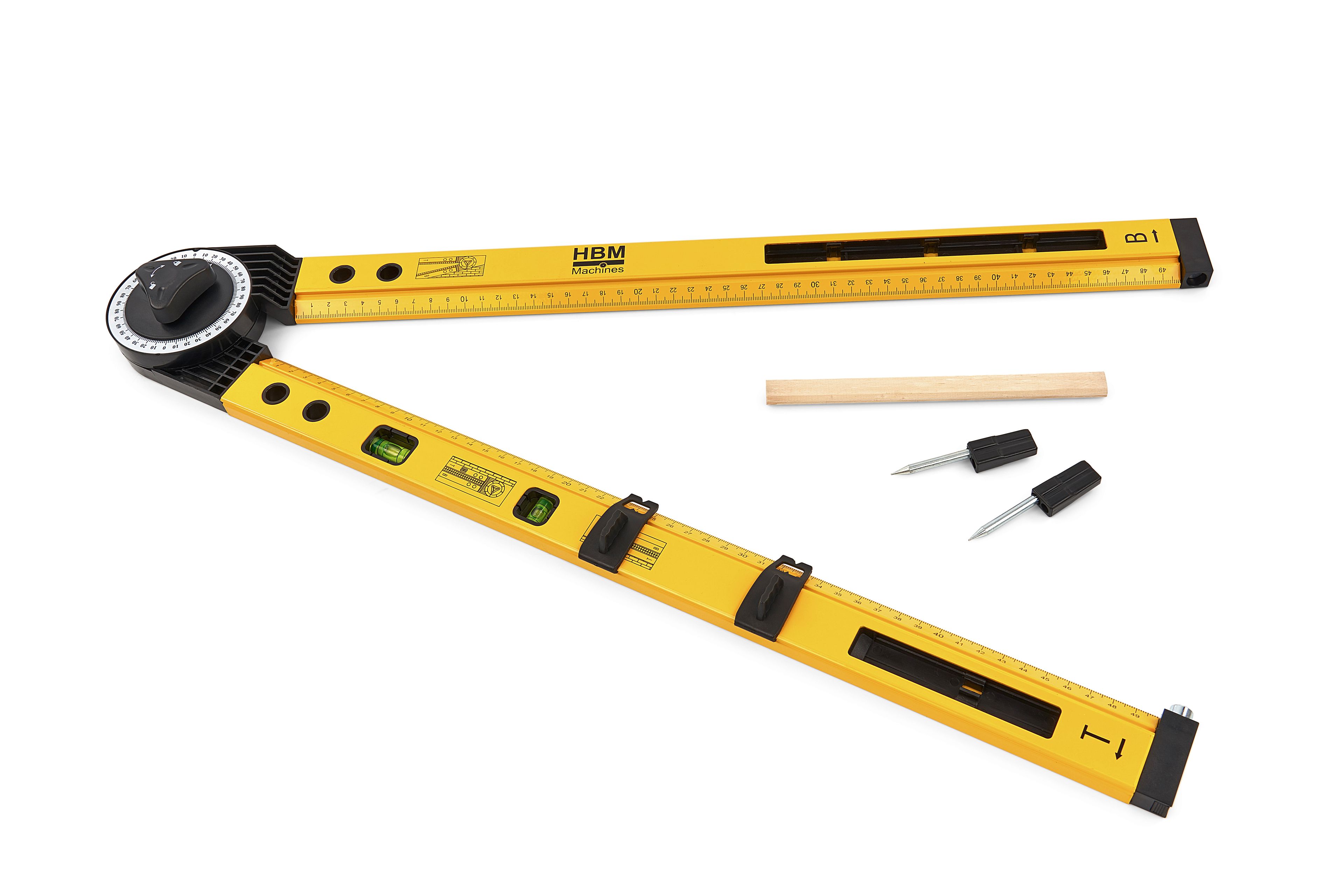 HBM 2 x 500 mm Universele Waterpas, Blokha... | HBM Machines