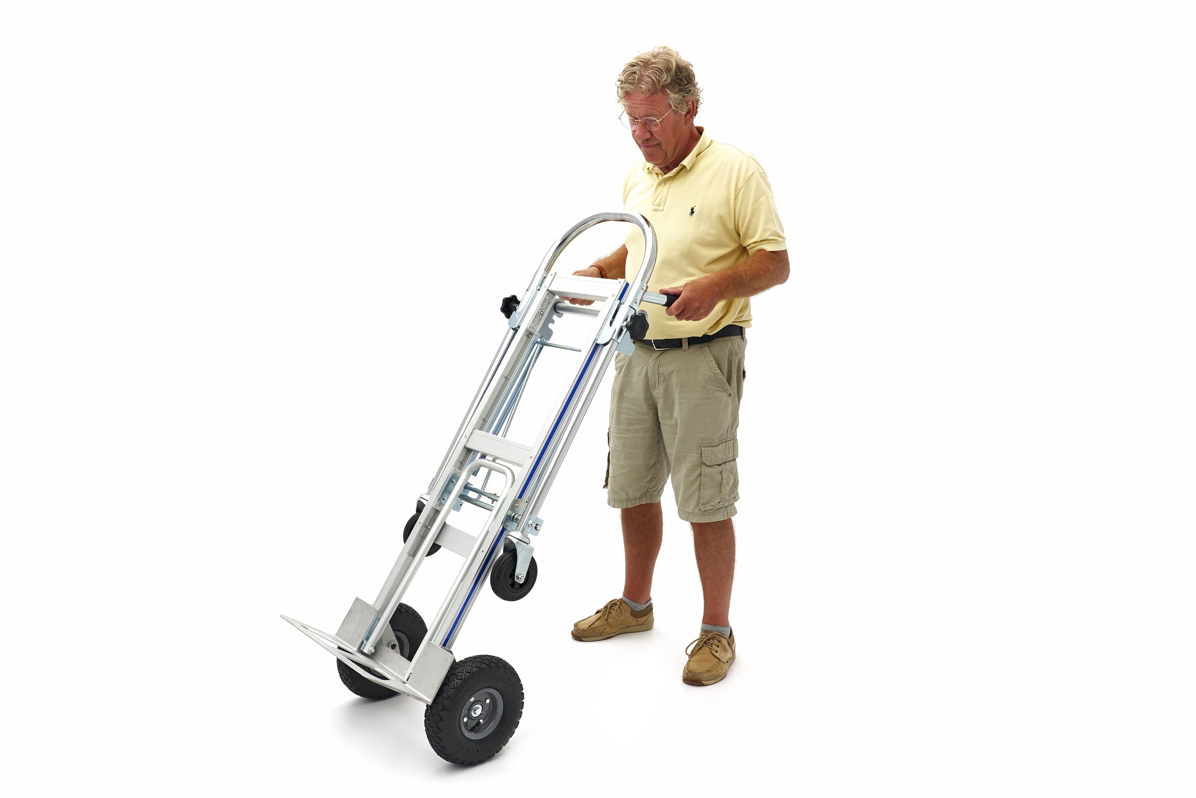 HBM 3 in 1 faltbarer Aluminium-Trolley, Tr... | HBM Machines