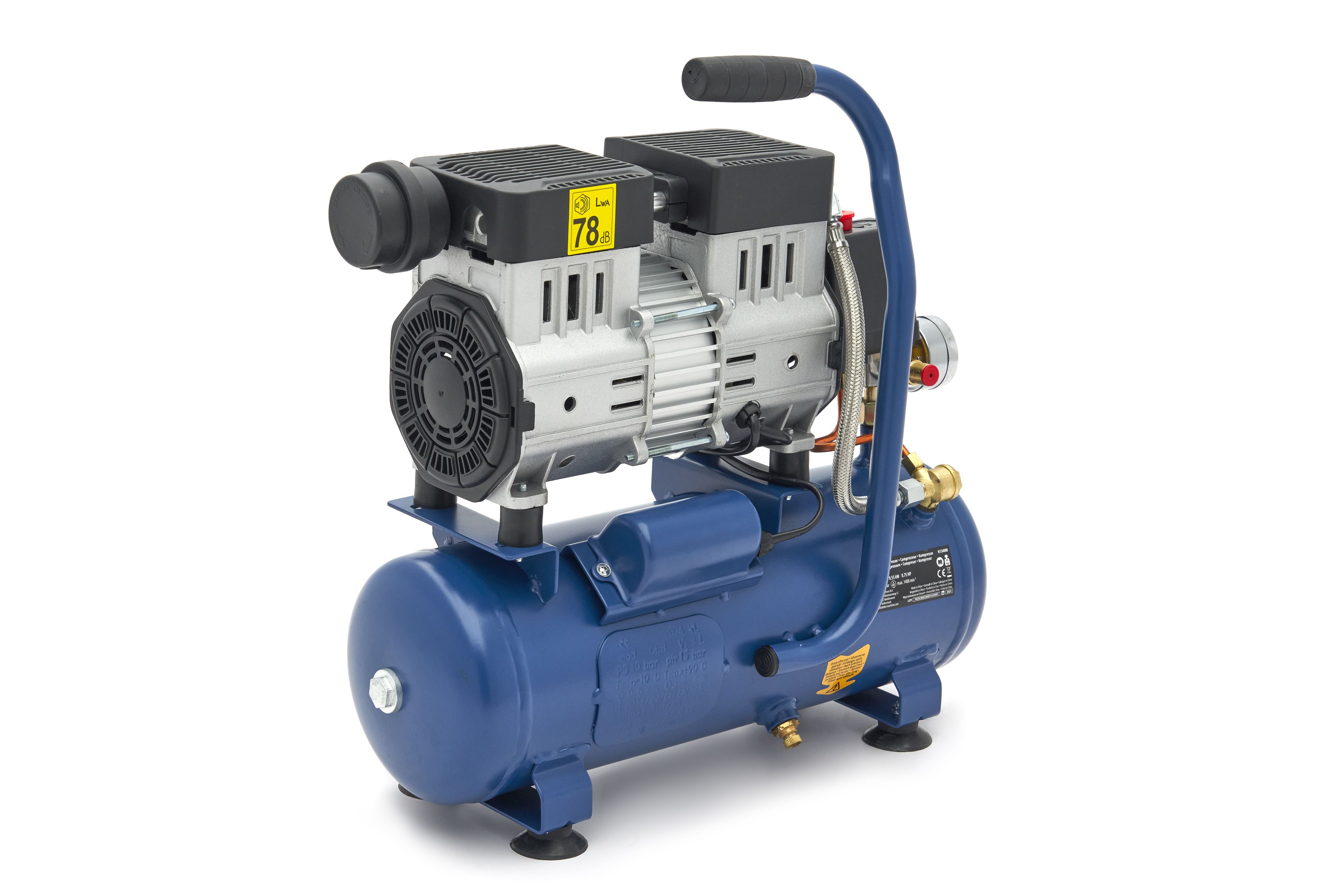 HBM flüsterleiser Kompressor 8 Liter | HBM Machines