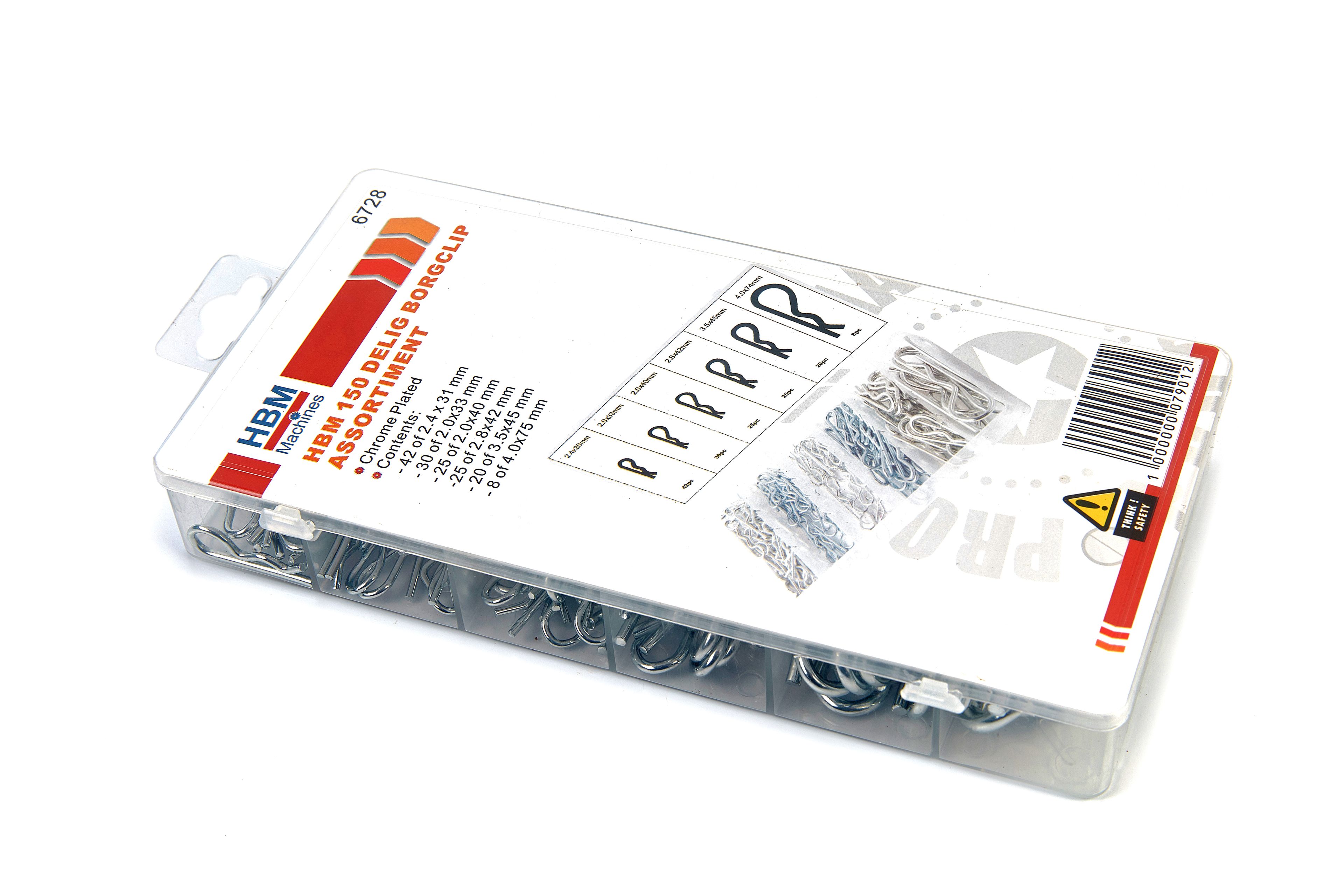 Conjunto de clips de retención HBM 150 piezas | HBM Machines