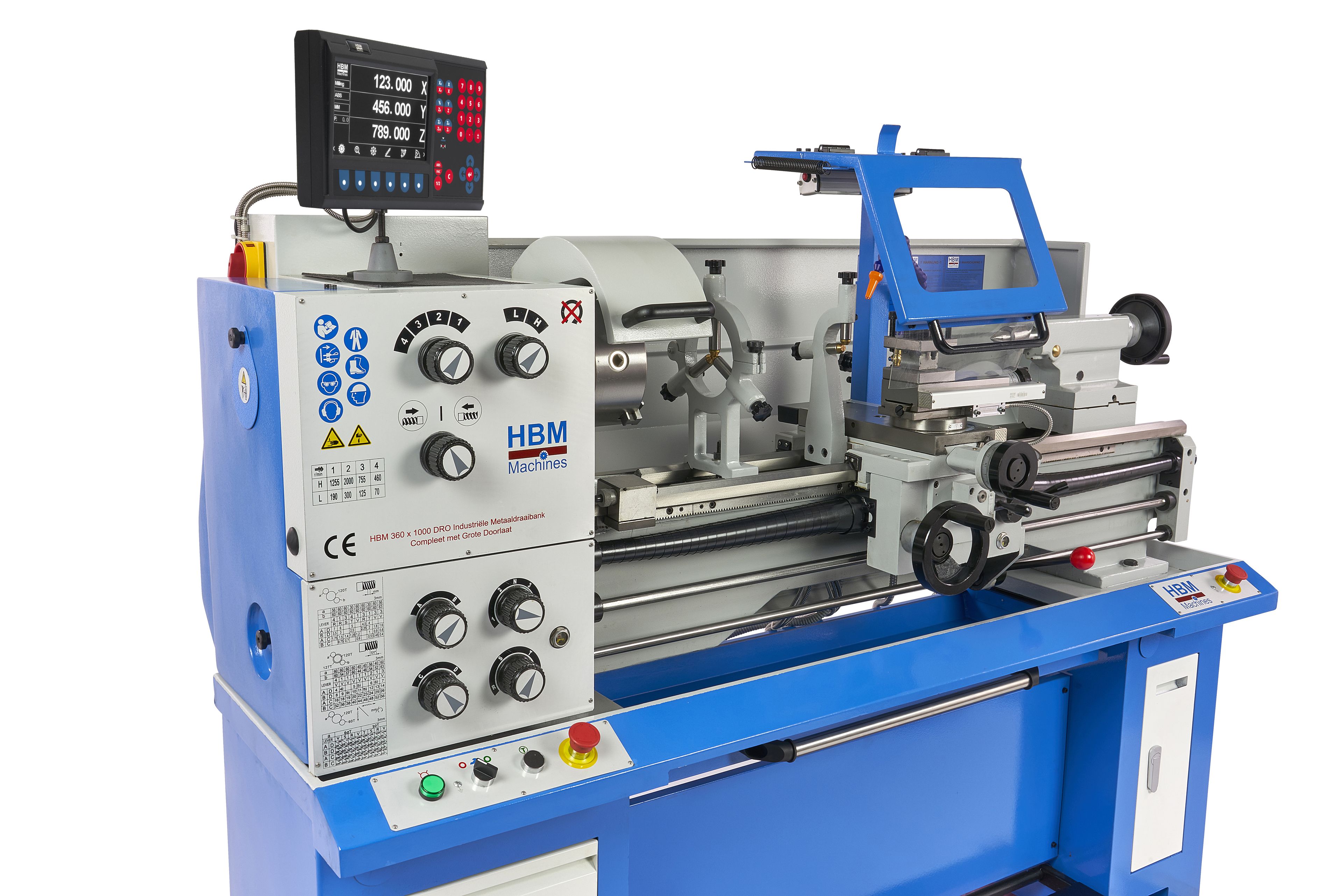 HBM 360 x 1000 industrielle Metalldrehmasc... | HBM Machines