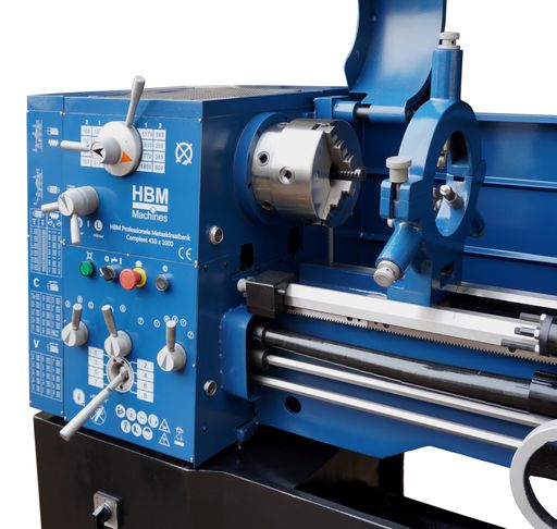 HBM metaaldraaibank 410x1500 DRO 400 Volt | HBM Machines