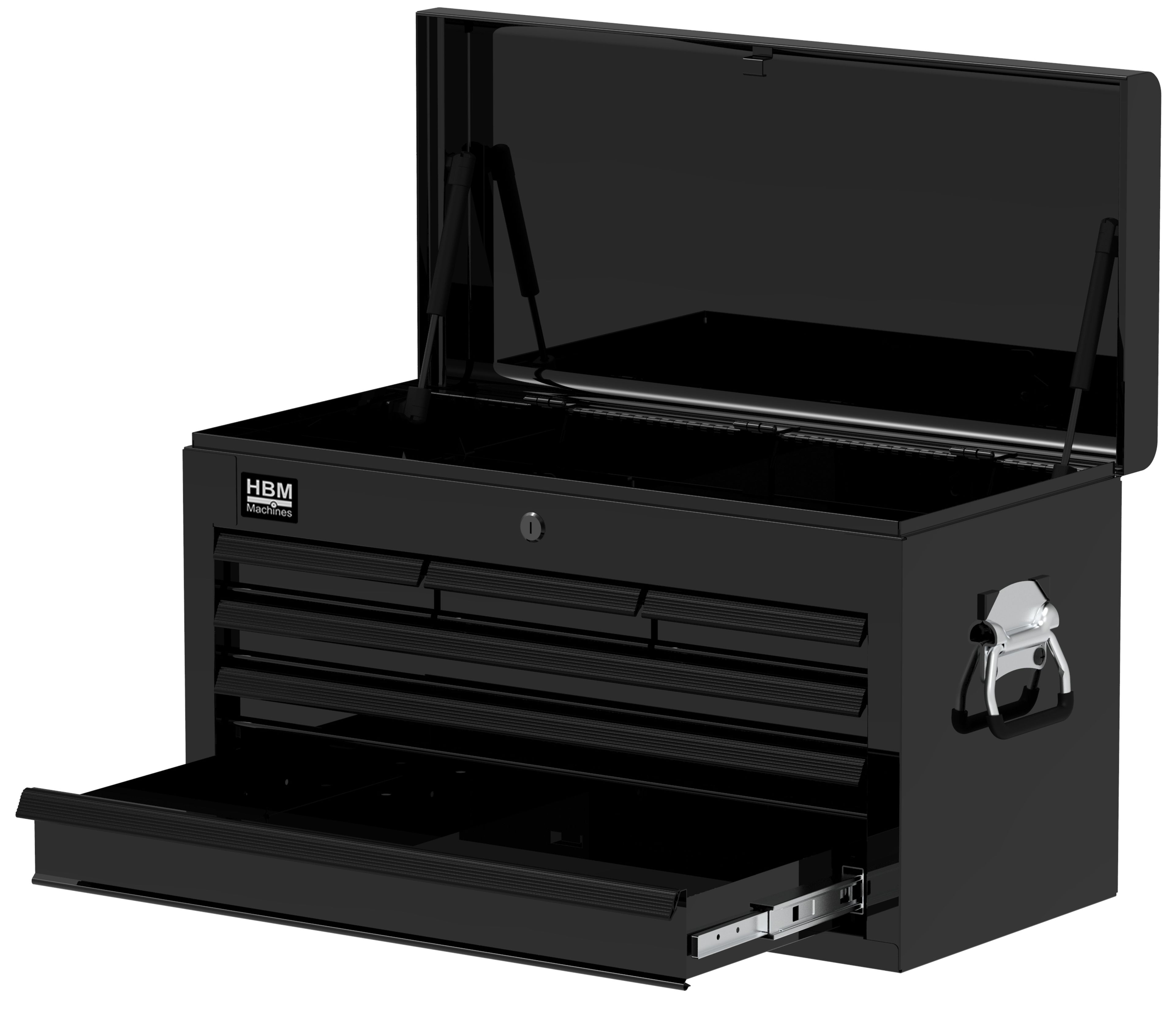 HBM meuble à outils avec 6 tiroirs, noir | HBM Machines
