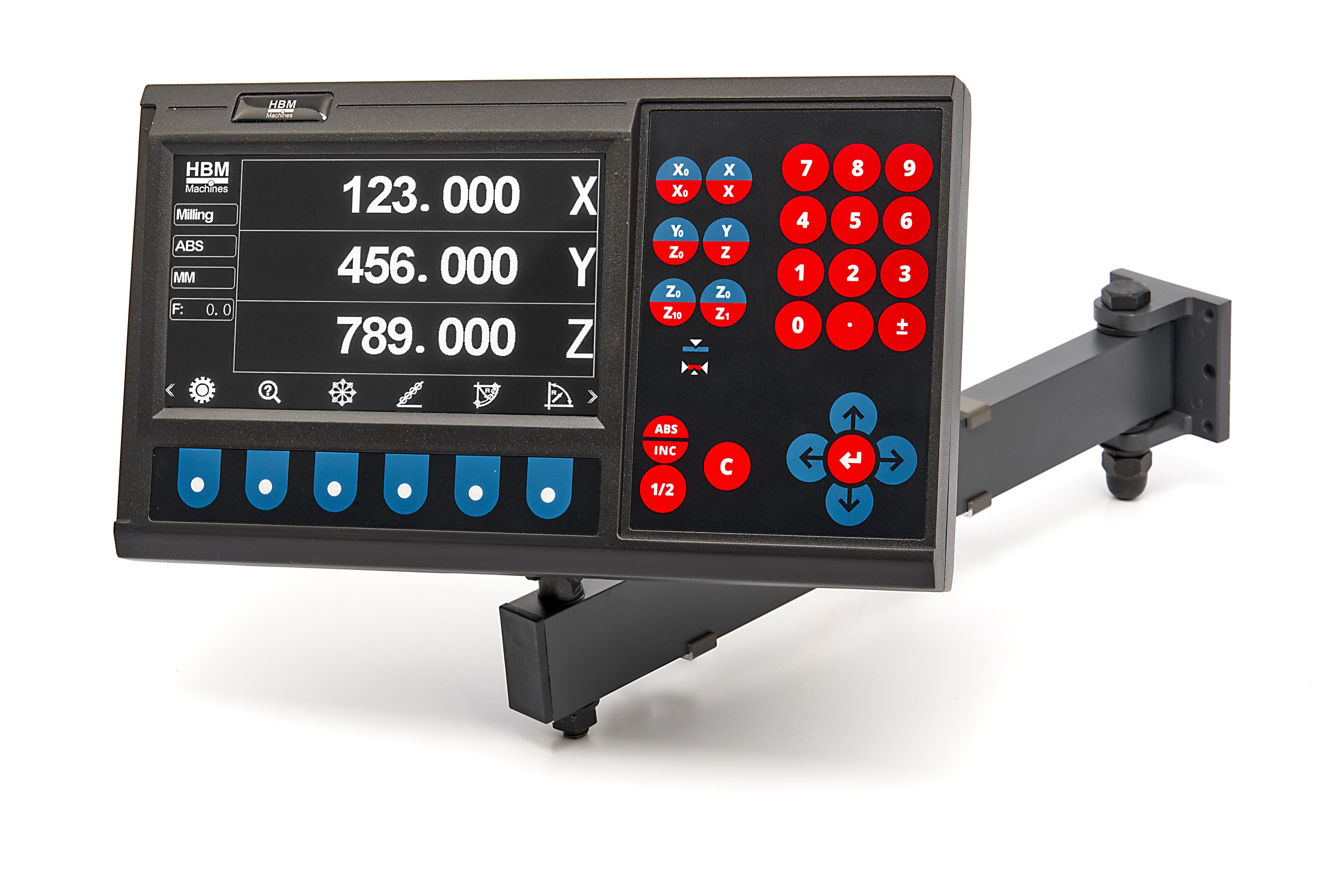 HBM DRO LCD pour fraisage | HBM Machines