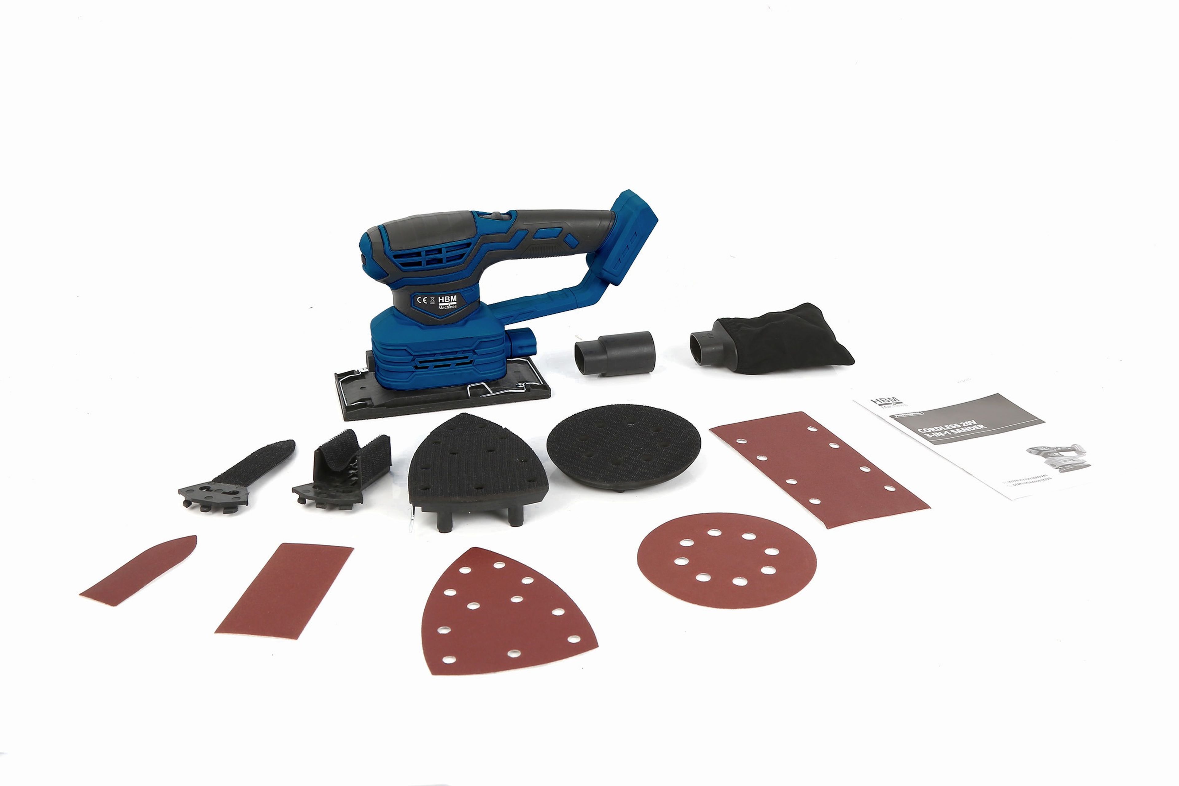 HBM 3-in 1 multifunctionele accu schuurmac... | HBM Machines