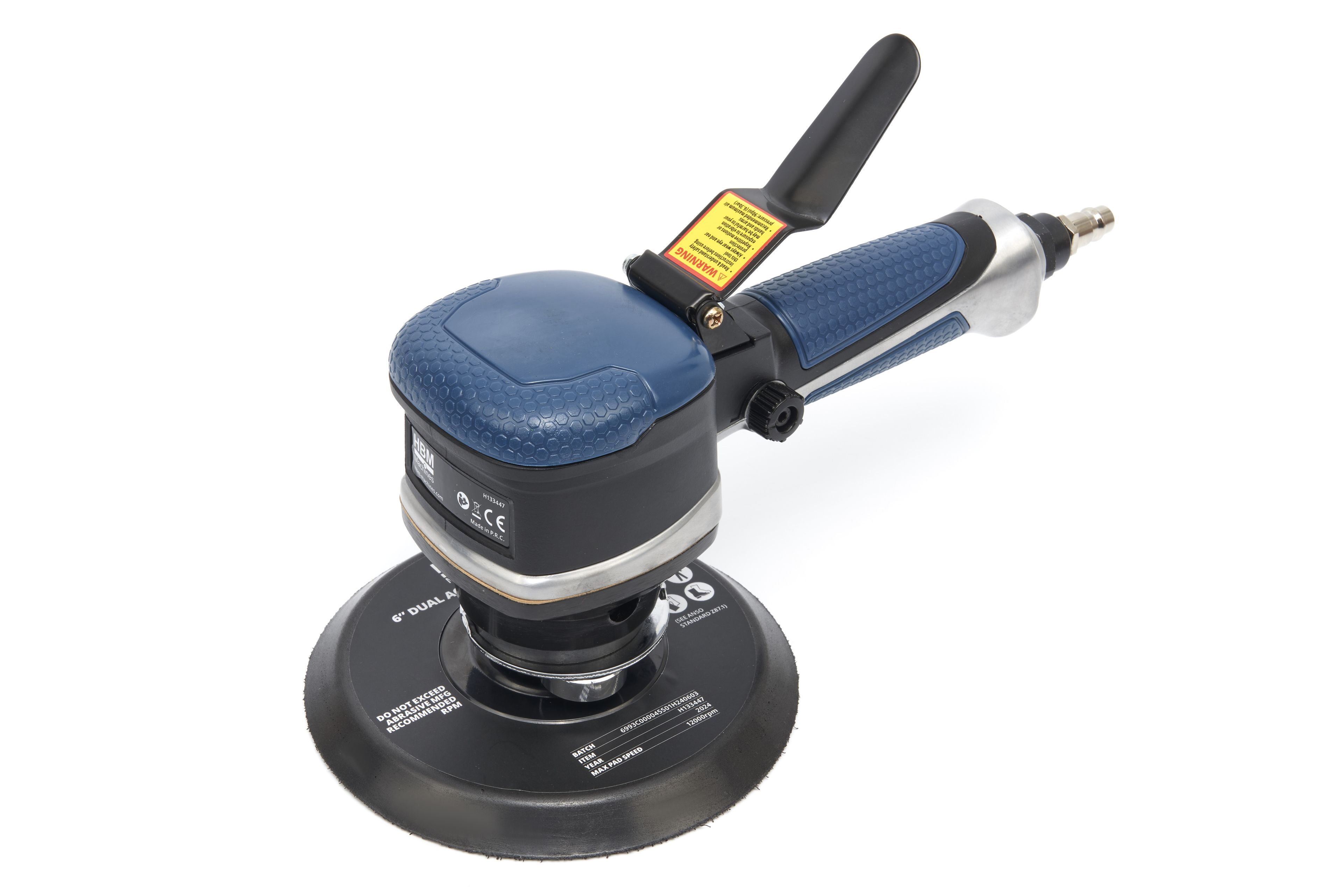 HBM 150 mm pneumatische schuurmachine | HBM Machines