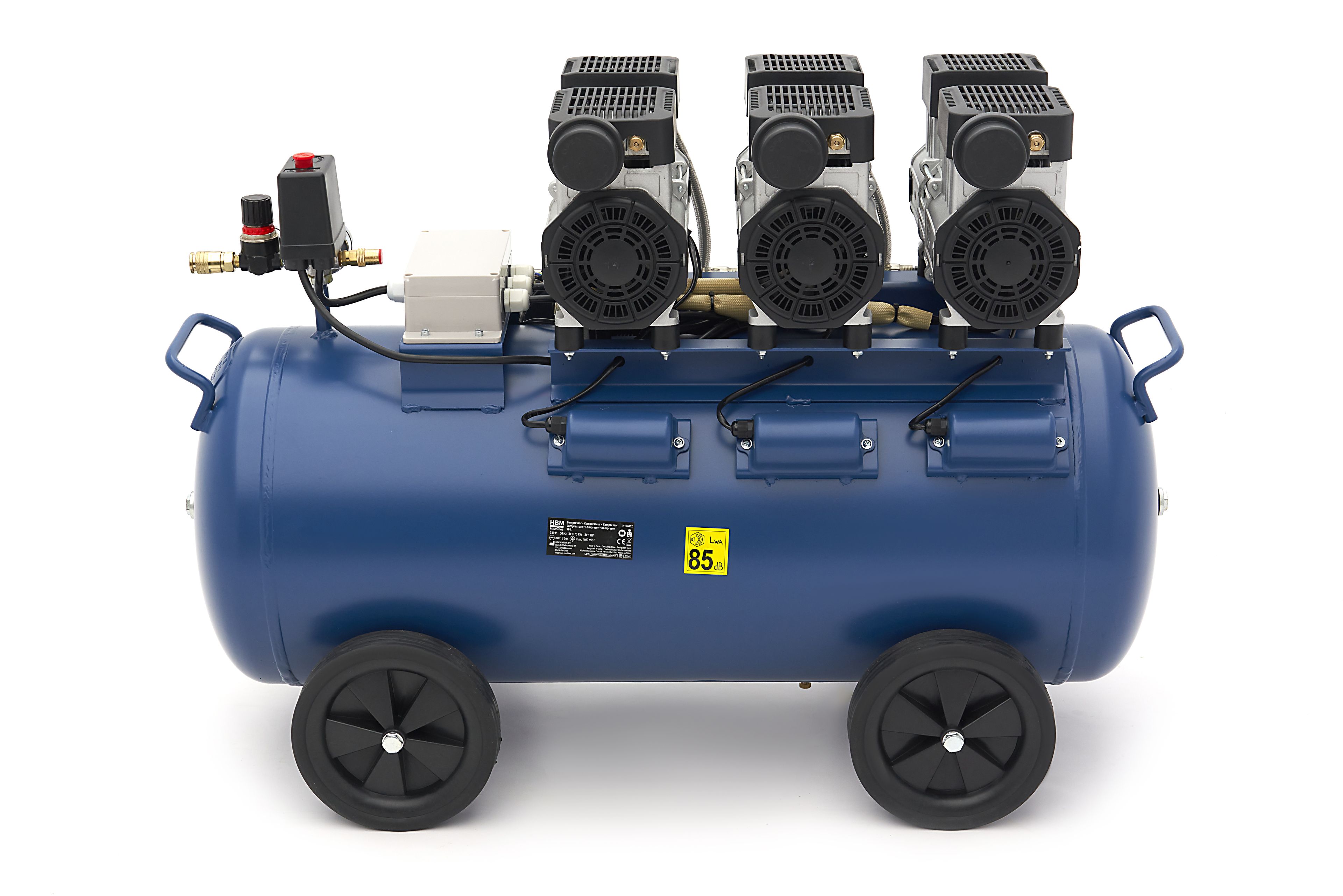 HBM compresseur silencieux, 90 litres | HBM Machines