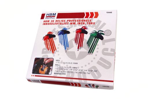 HBM 36 Delige Professionele Inbussleutelse... | HBM Machines