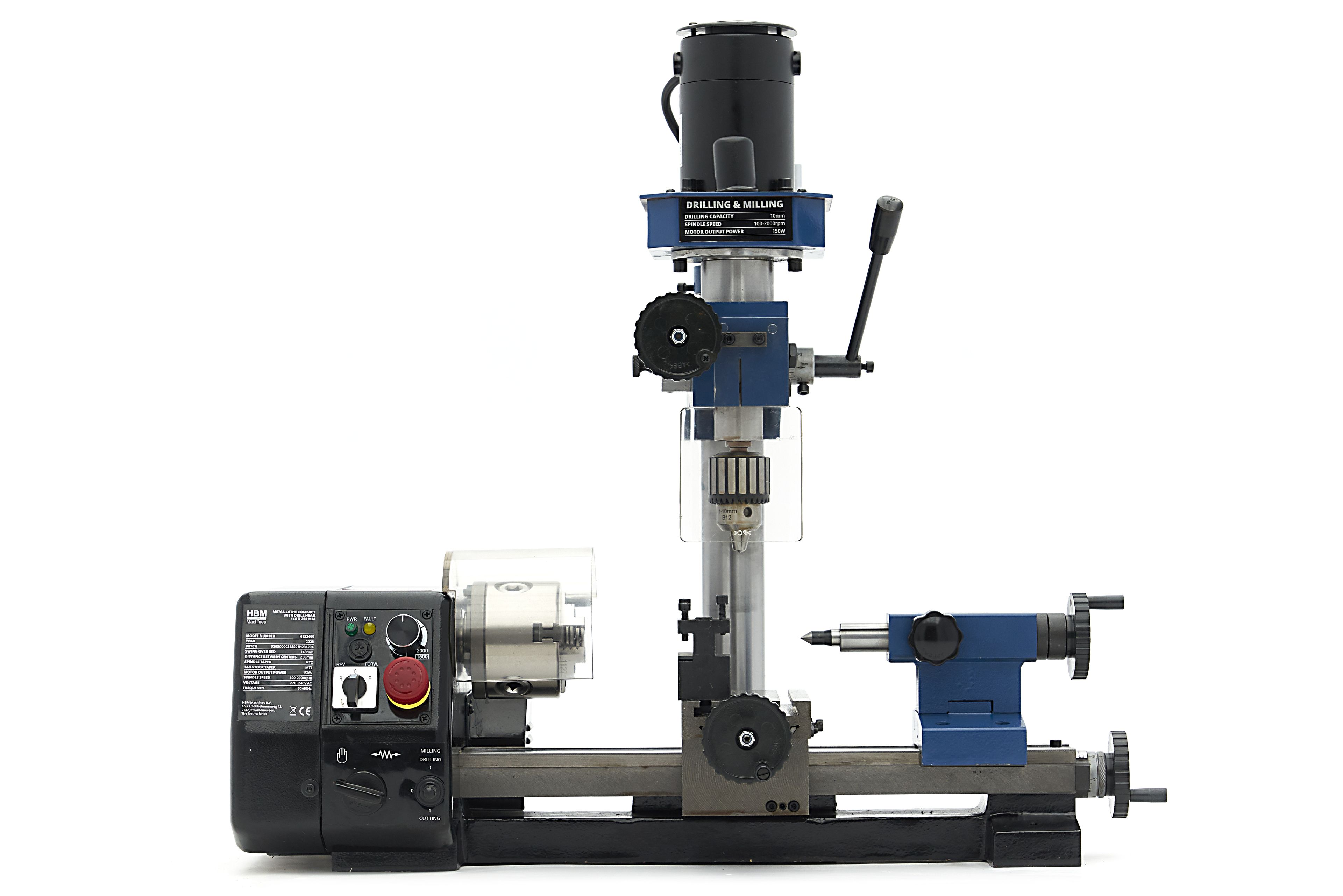 HBM metaaldraaibank compact met boorkop 14... | HBM Machines