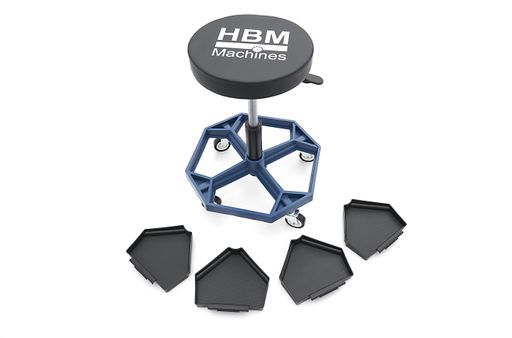 HBM pneumatischer Hocker mit vier abnehmba... | HBM Machines