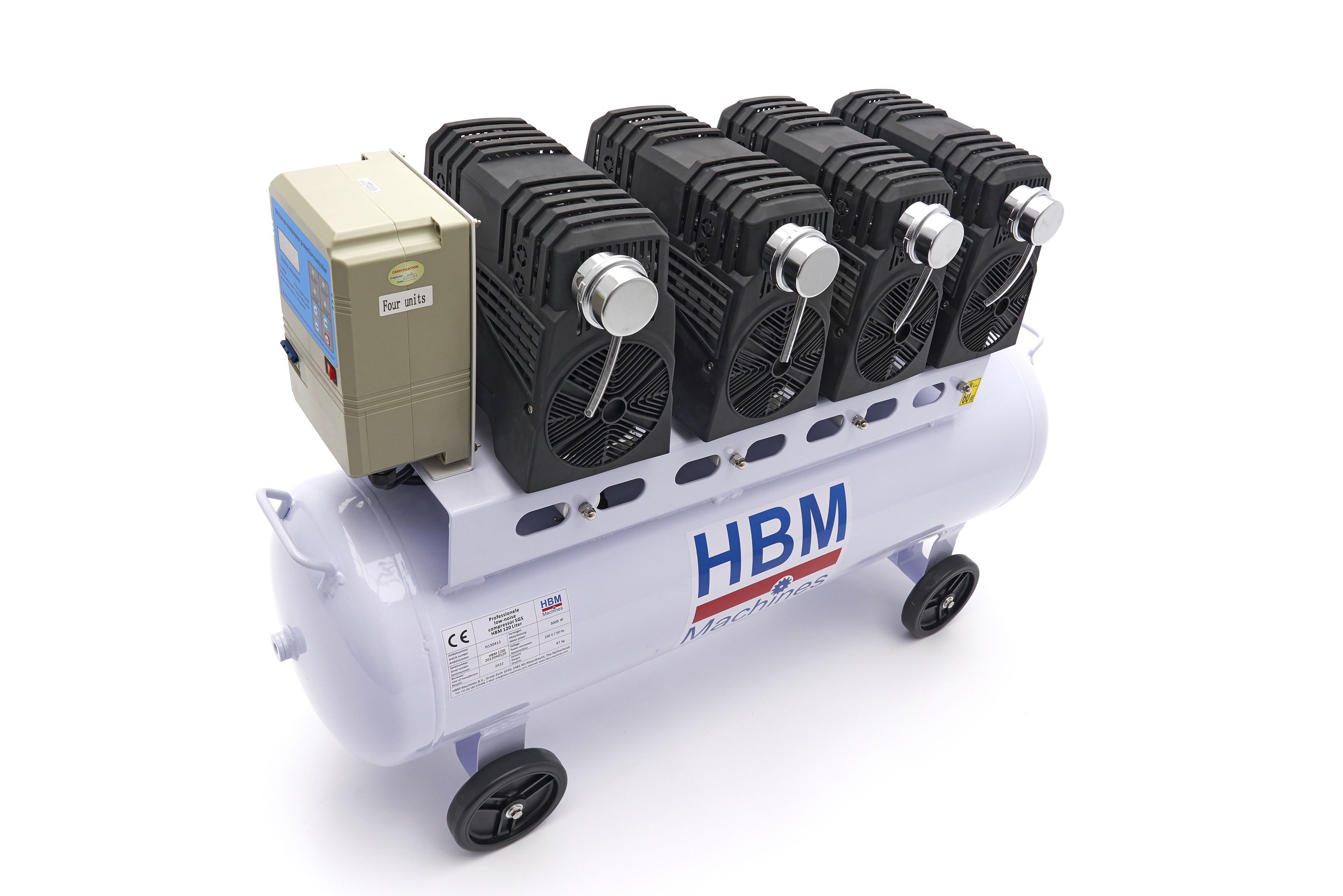 HBM 120 Liter Low Noise Compressor - Model 2 | HBM Machines