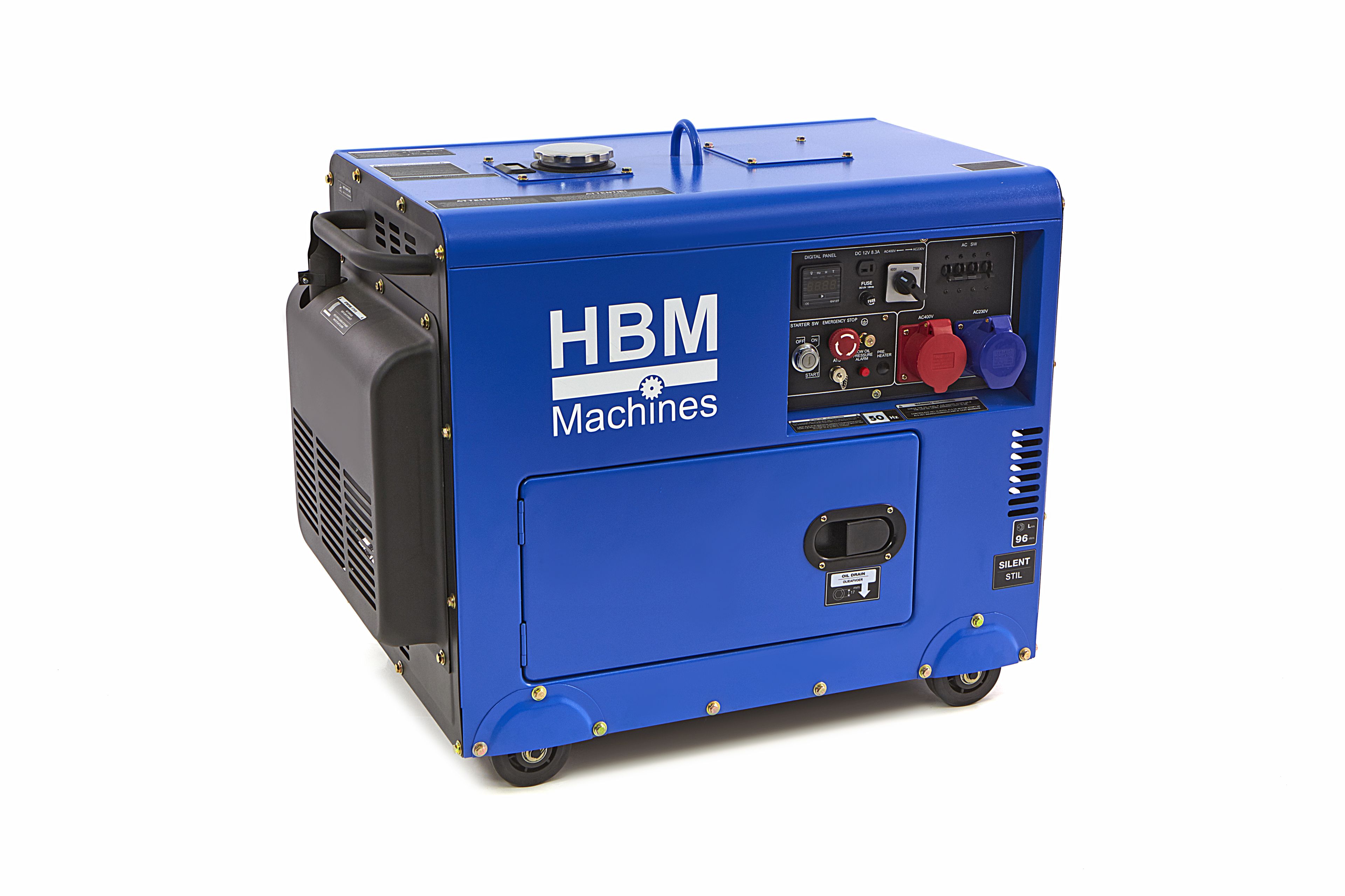 HBM 7.900W Générateur de secours avec mote... | HBM Machines