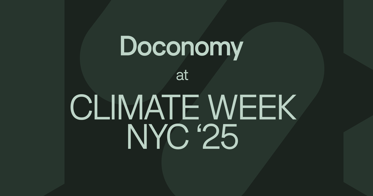 Doconomy at Climate Week NYC 2025 - Doconomy