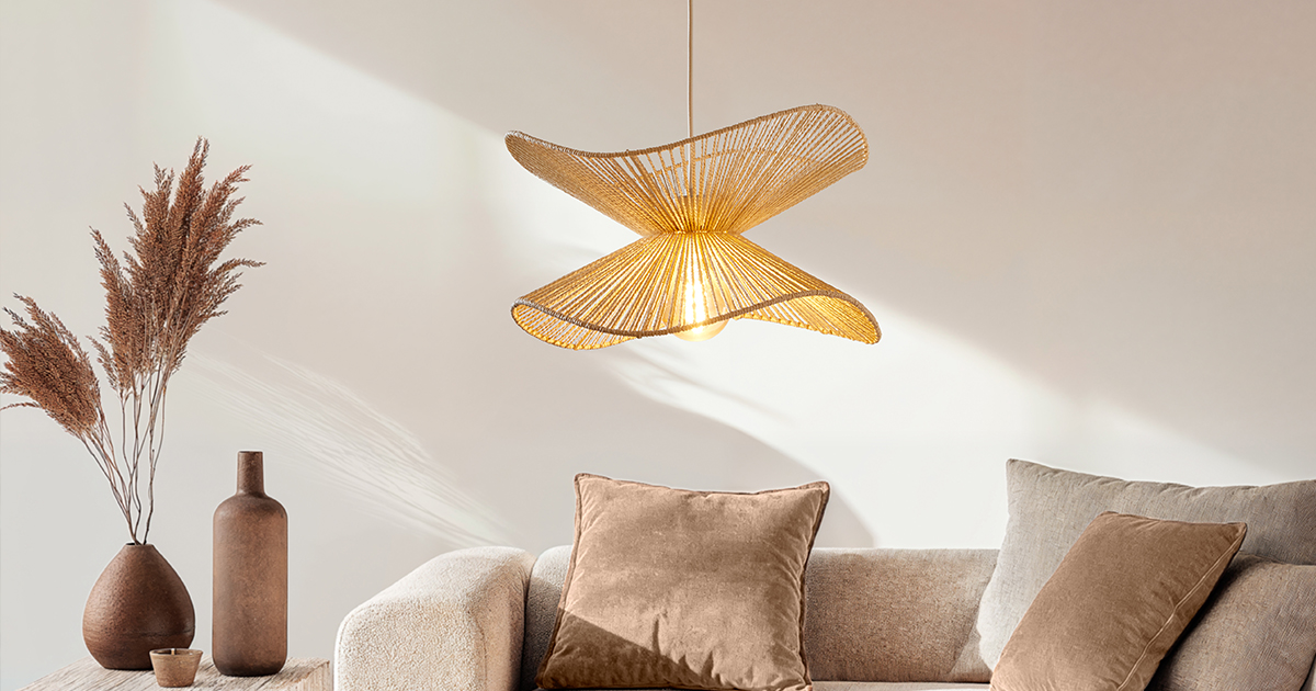 Natural lamps - lights made from natural materials