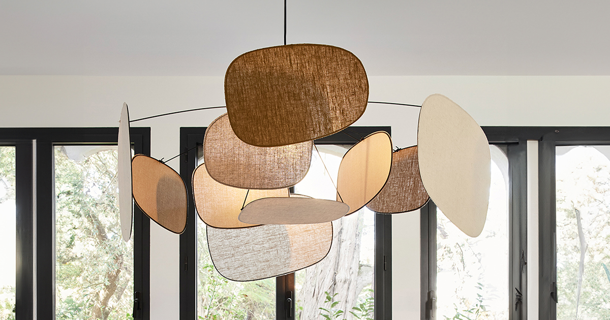 Lamps in earth tones and brown lamps