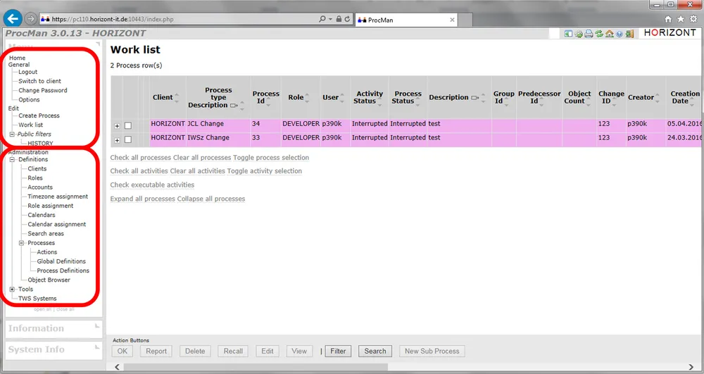 ProcMan: Change Management Tool | Beta Systems