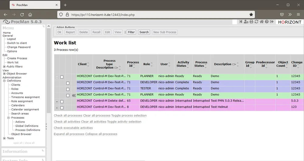 ProcMan: Change Management Tool | Beta Systems