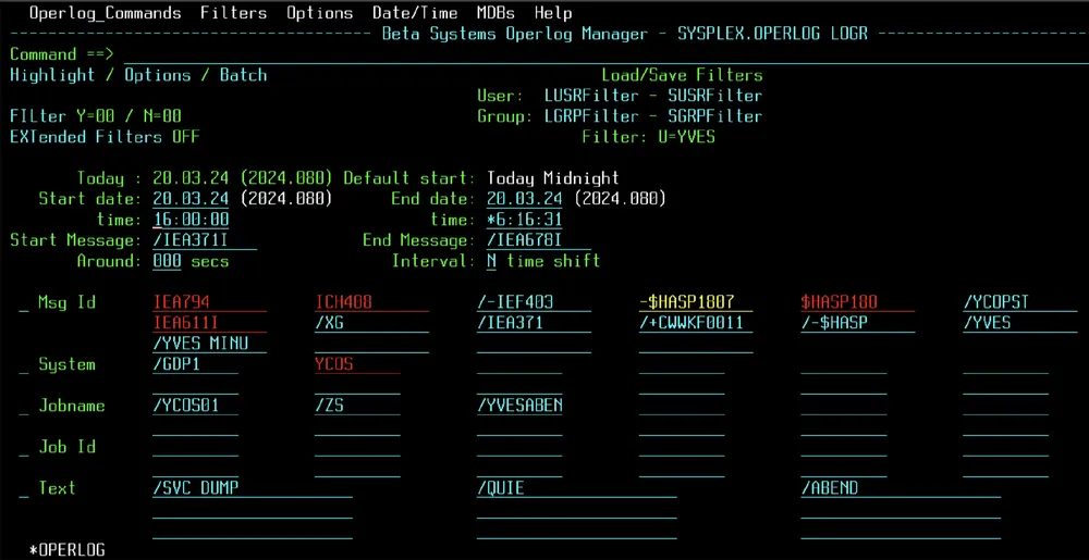 Operlog Tools for z/OS Log Streams | Beta Systems