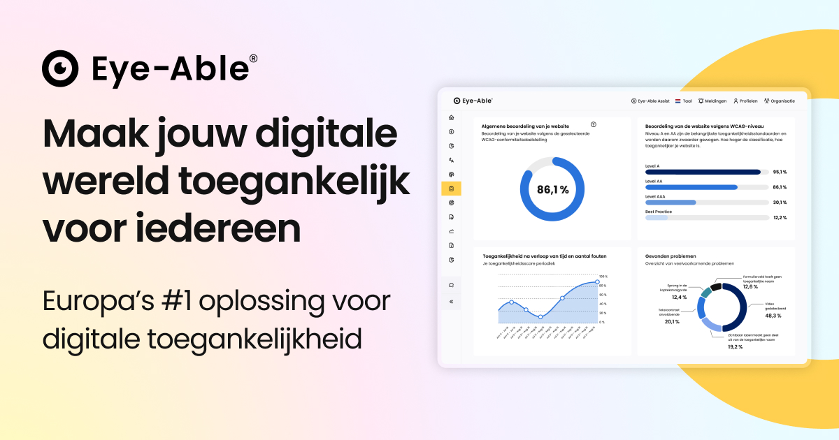 Digitale Toegankelijkheids Platform | Eye-Able