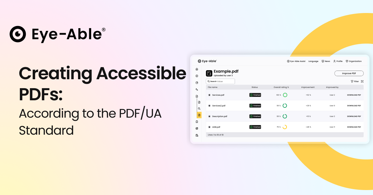 Check PDFs for accessibility & create WCAG-compliant documents | Eye-Able