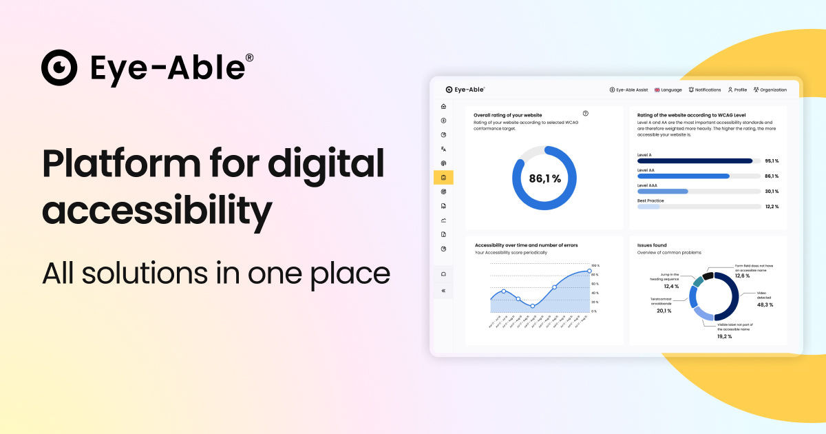 Platform for digital accessibility | Eye-Able