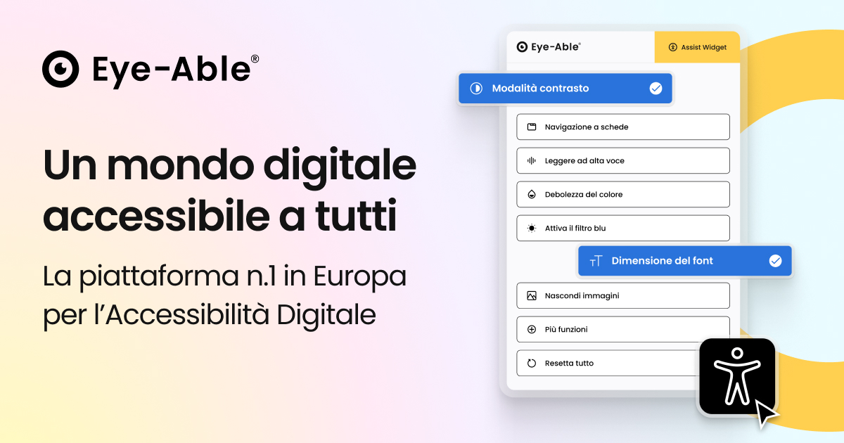 Eye-Able® Assist: il widget di assistenza per gli utenti | Eye-Able