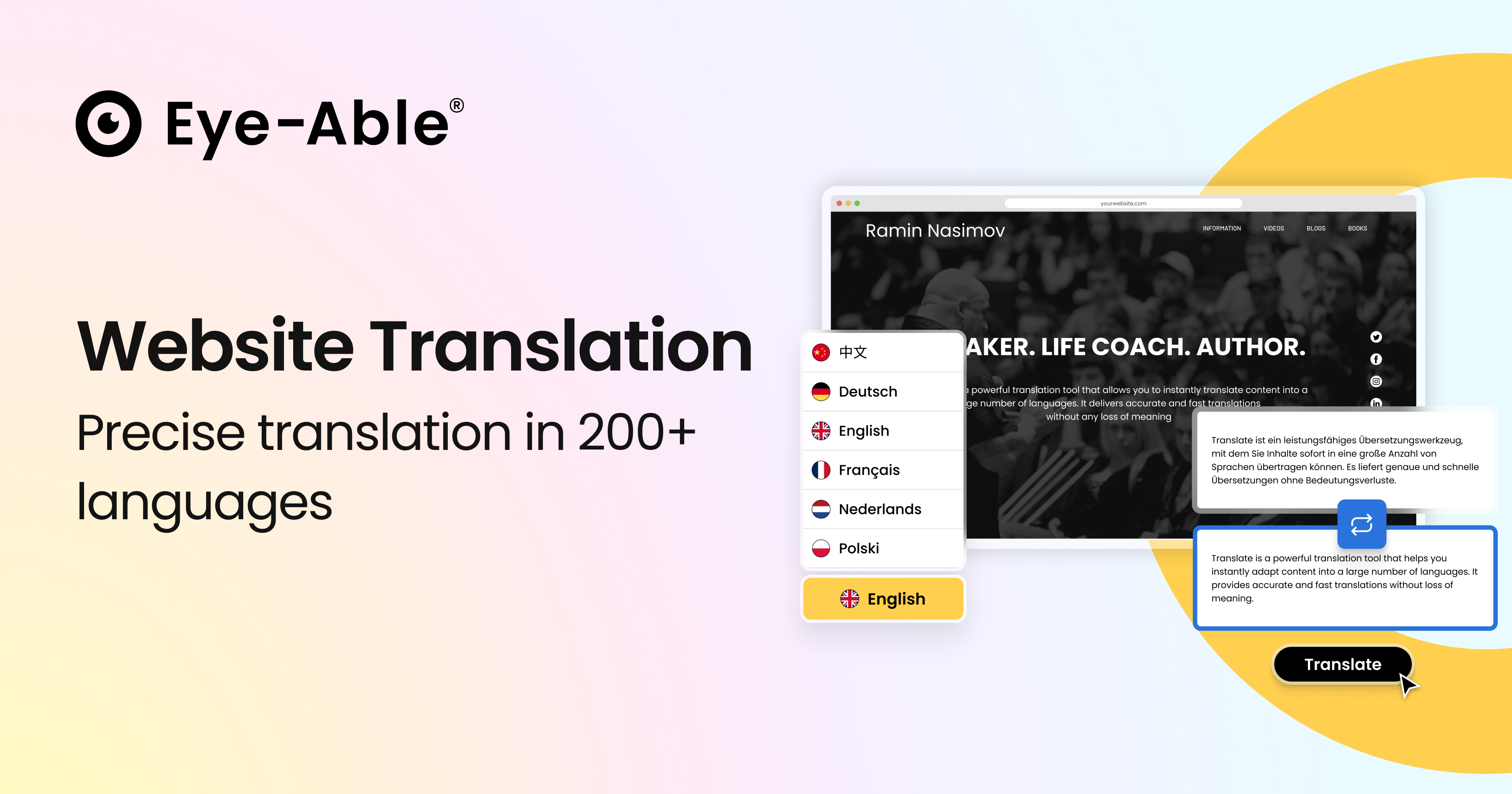 Website Translation Tool: AI Power for Your Enterprise | Eye-Able