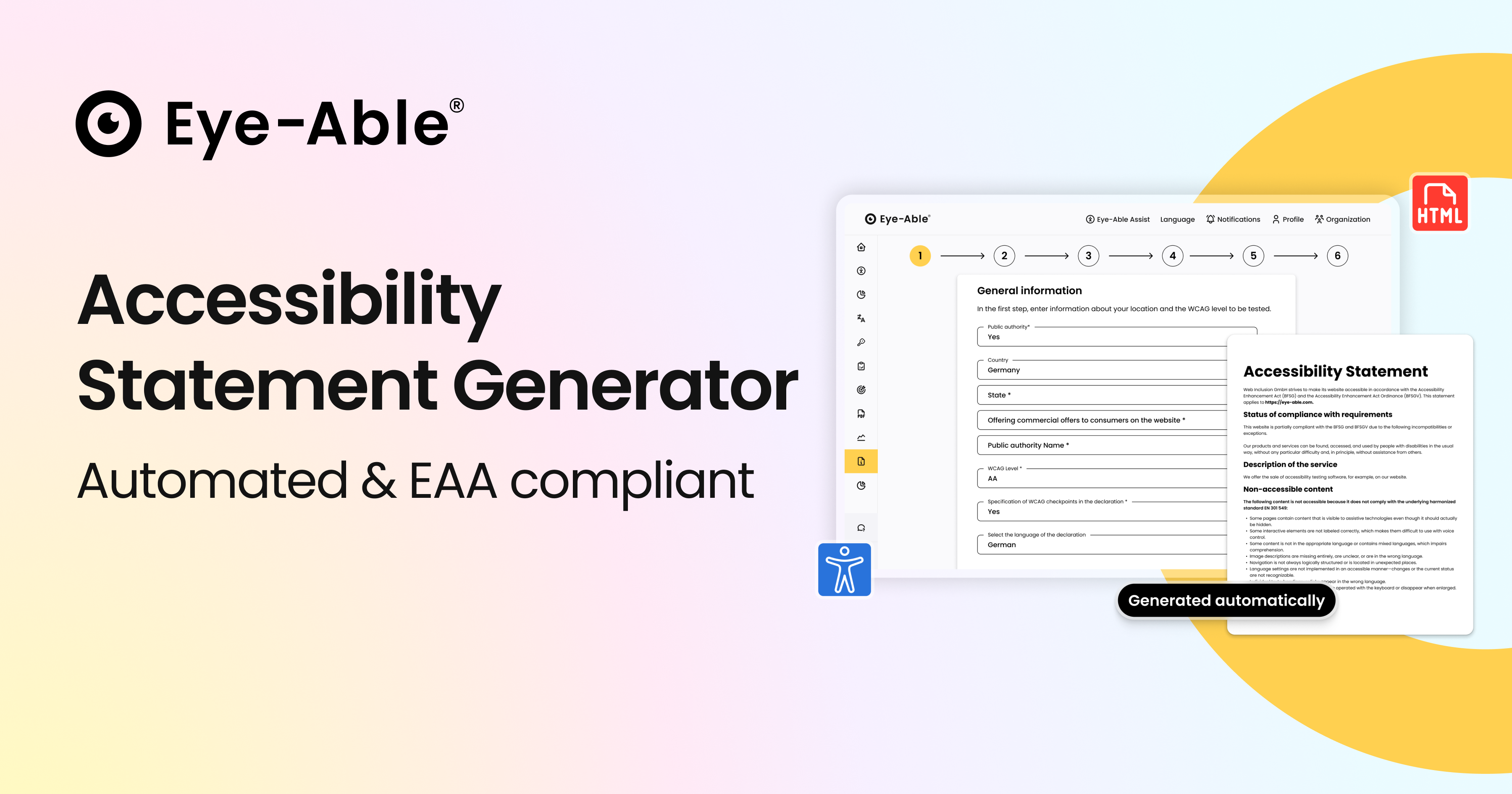 Accessibility Statement Generator for Your Business | Eye-Able