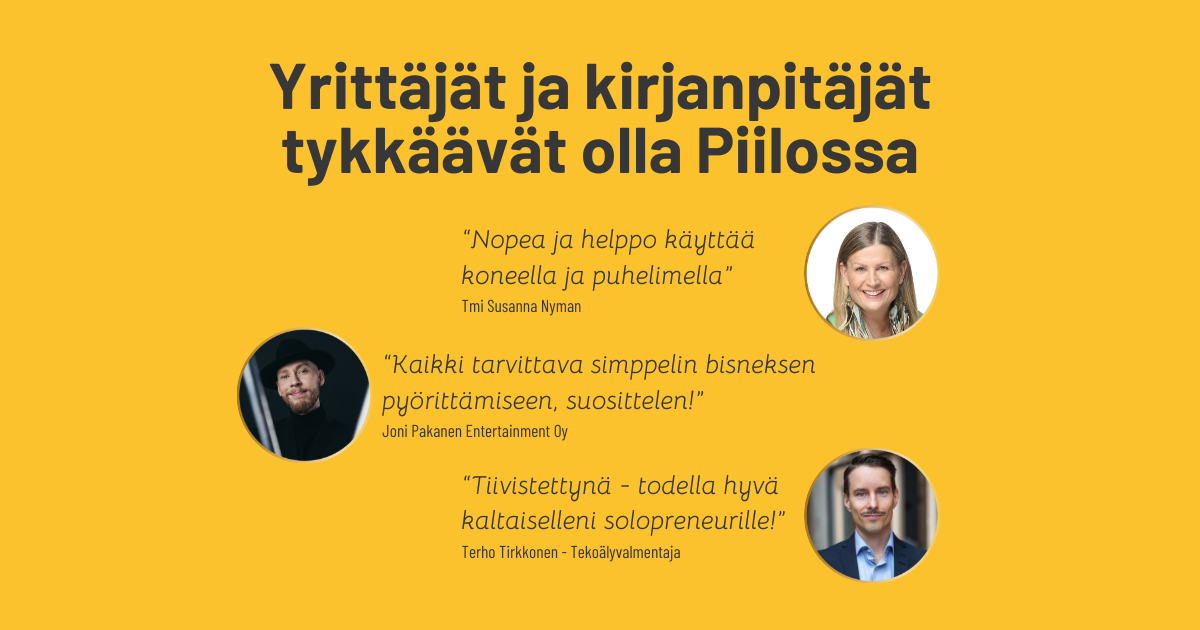 Piilo kokemuksia - Piilo Kirjanpito