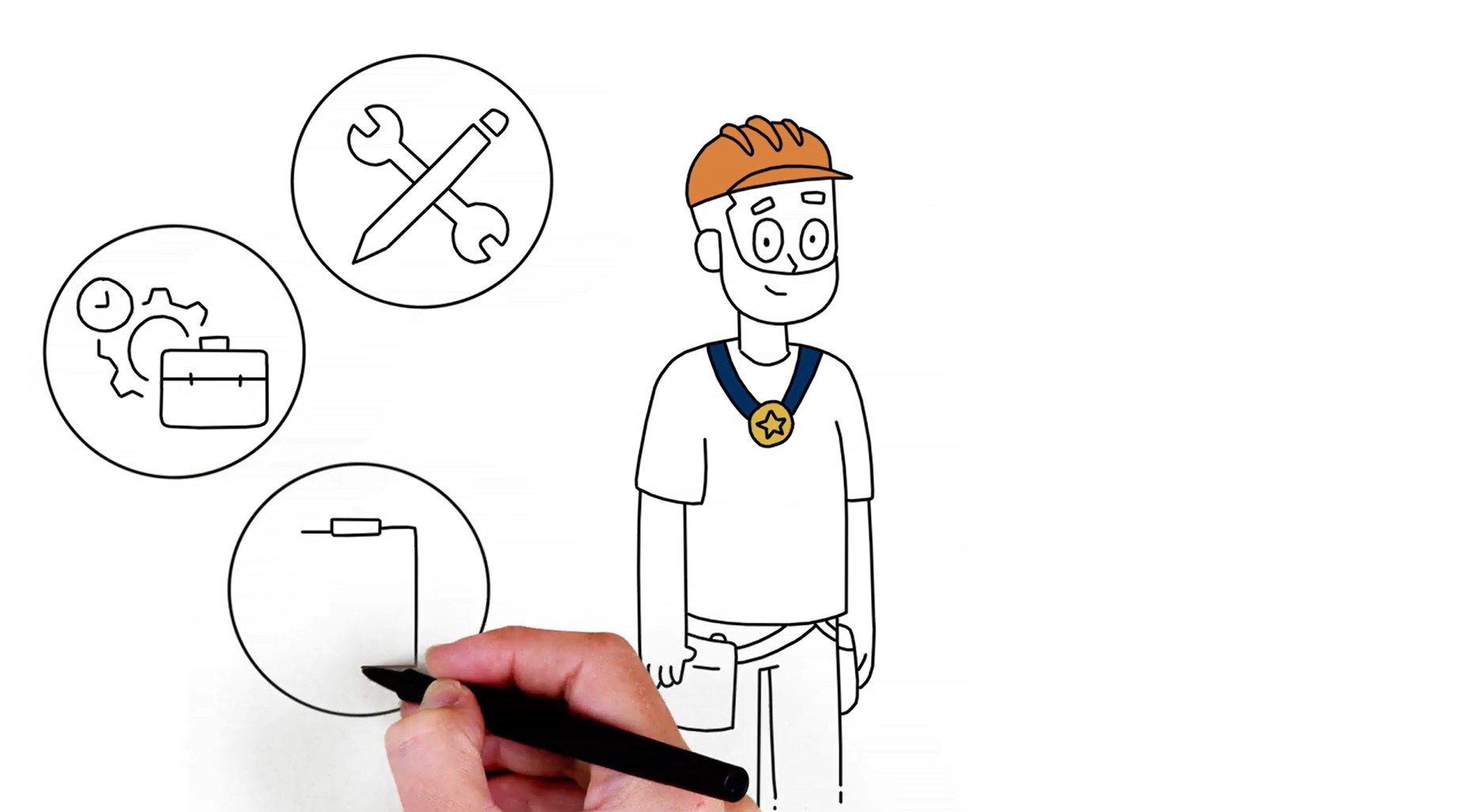 Interne Kommunikation mit Whiteboard-Animation