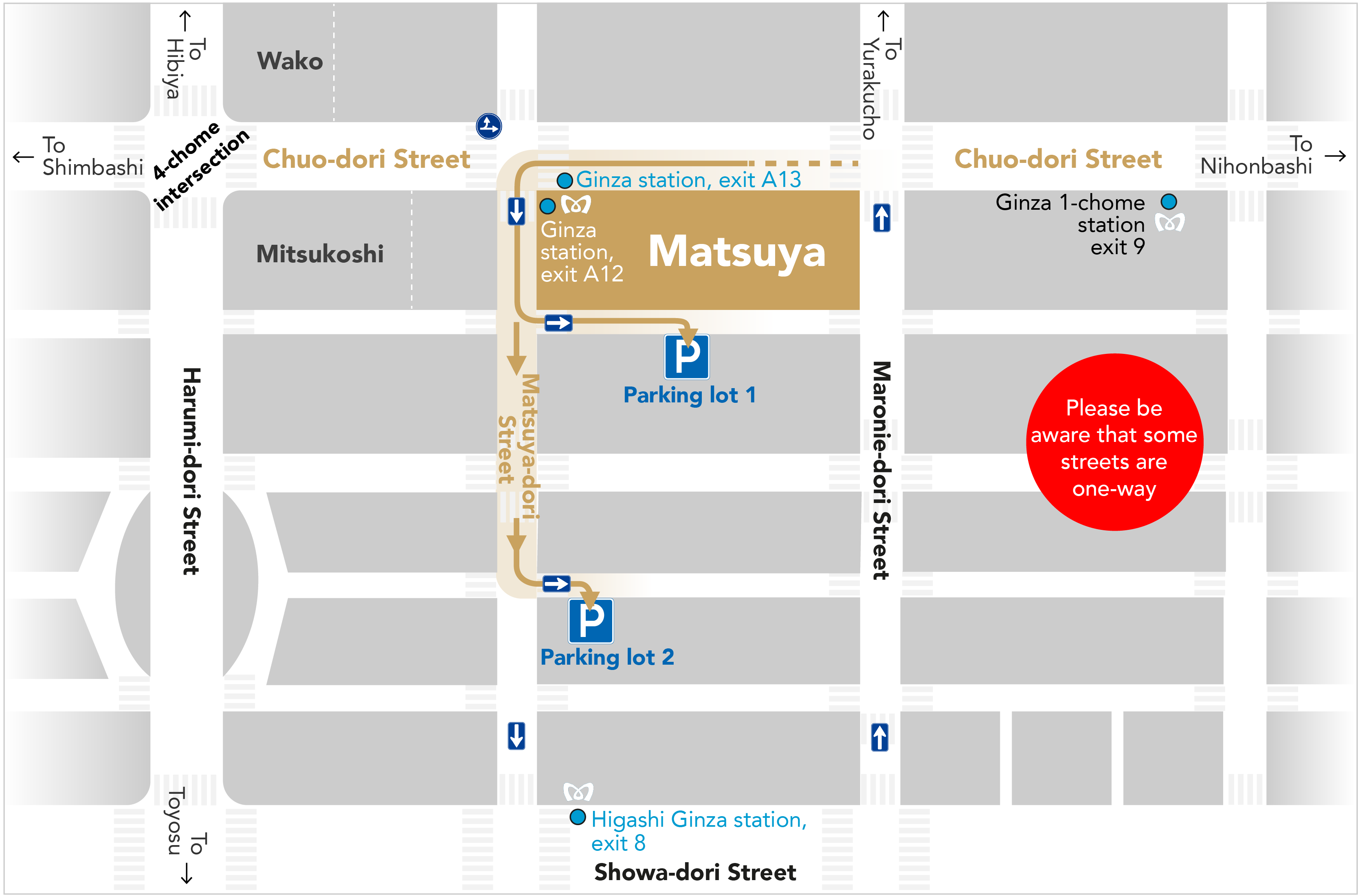 Matsuya Ginza Access Guide｜Direct from Ginza Station | Matsuya Ginza