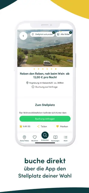 Stellplatz App für Europa | VanSite