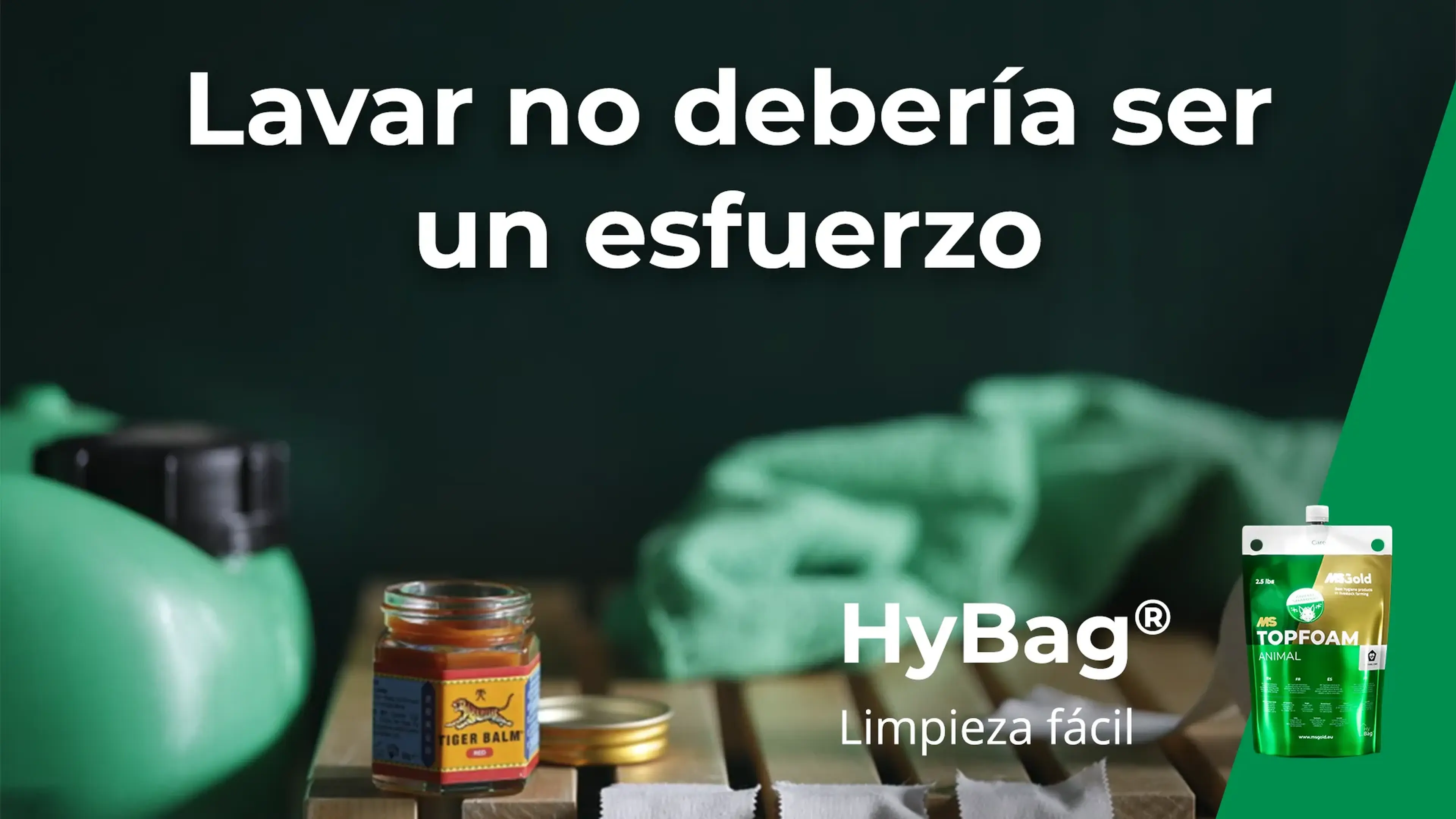 Limpiar y desinfectar las granjas es muy fácil con HyBag