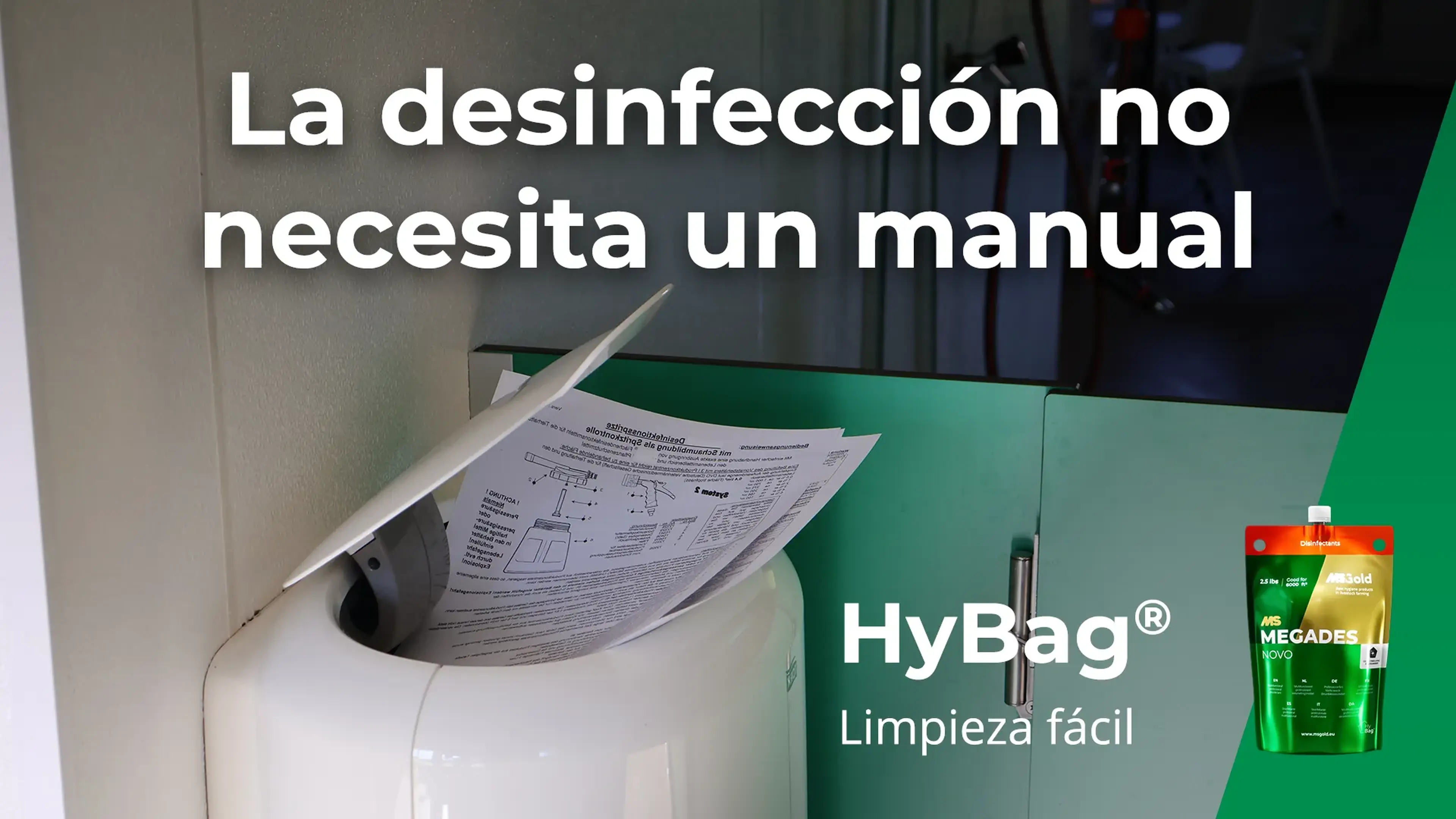 Limpiar y desinfectar las granjas es muy fácil con HyBag