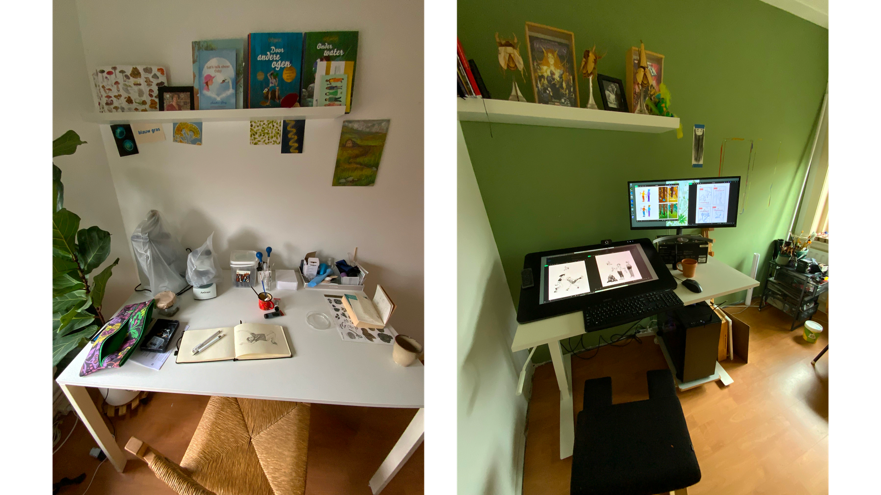 Een kijkje in het atelier van Soledad Cook-Ordoñez | Uitgeverij Blauw Gras