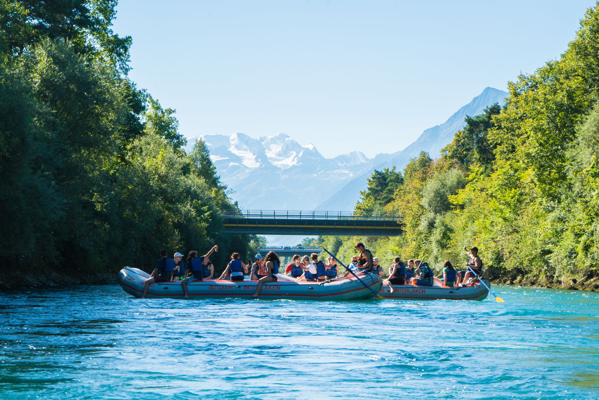 River rafting on the Aare - Bern Welcome