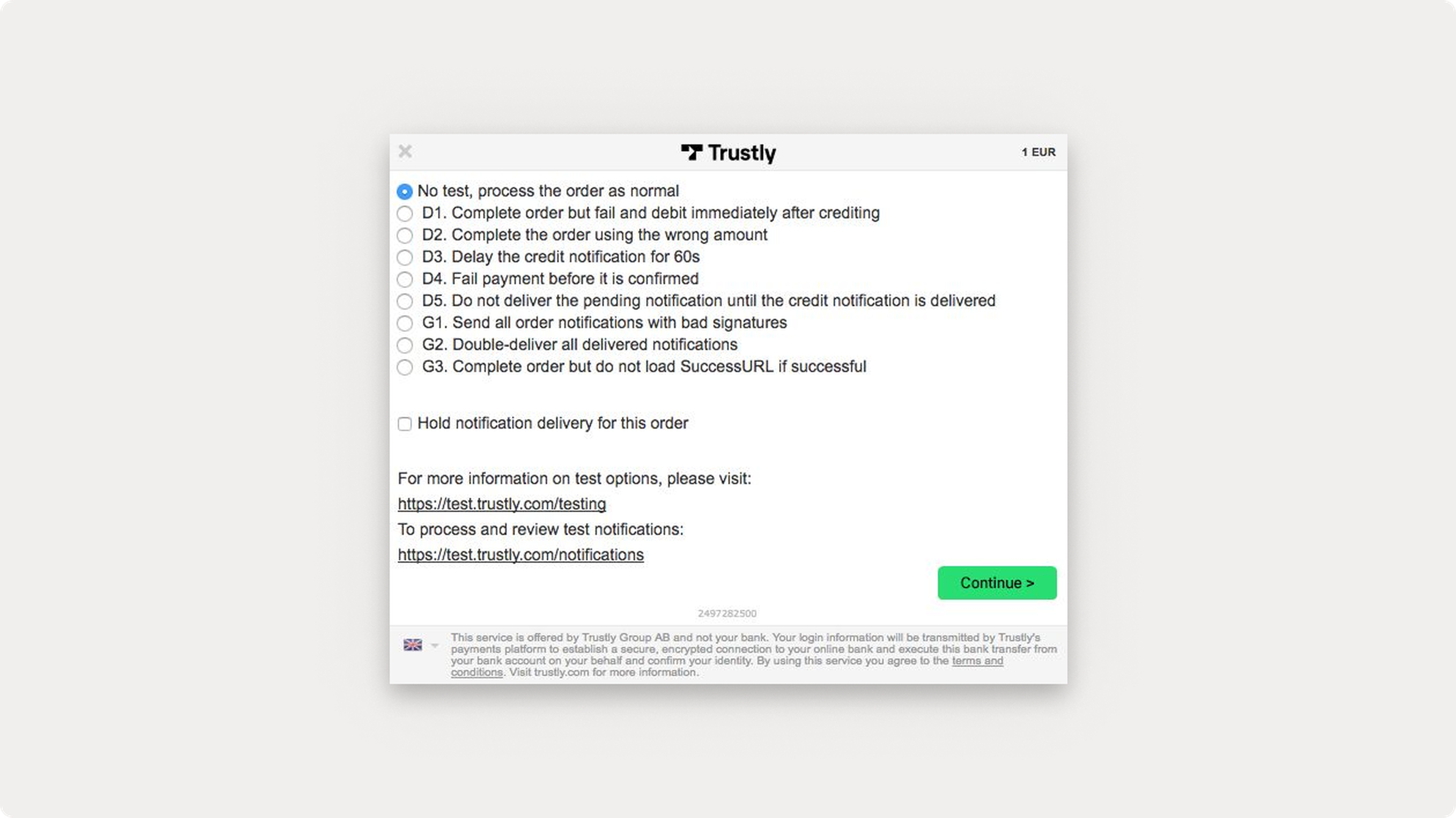 Acceptance Testing Api Trustly Docs
